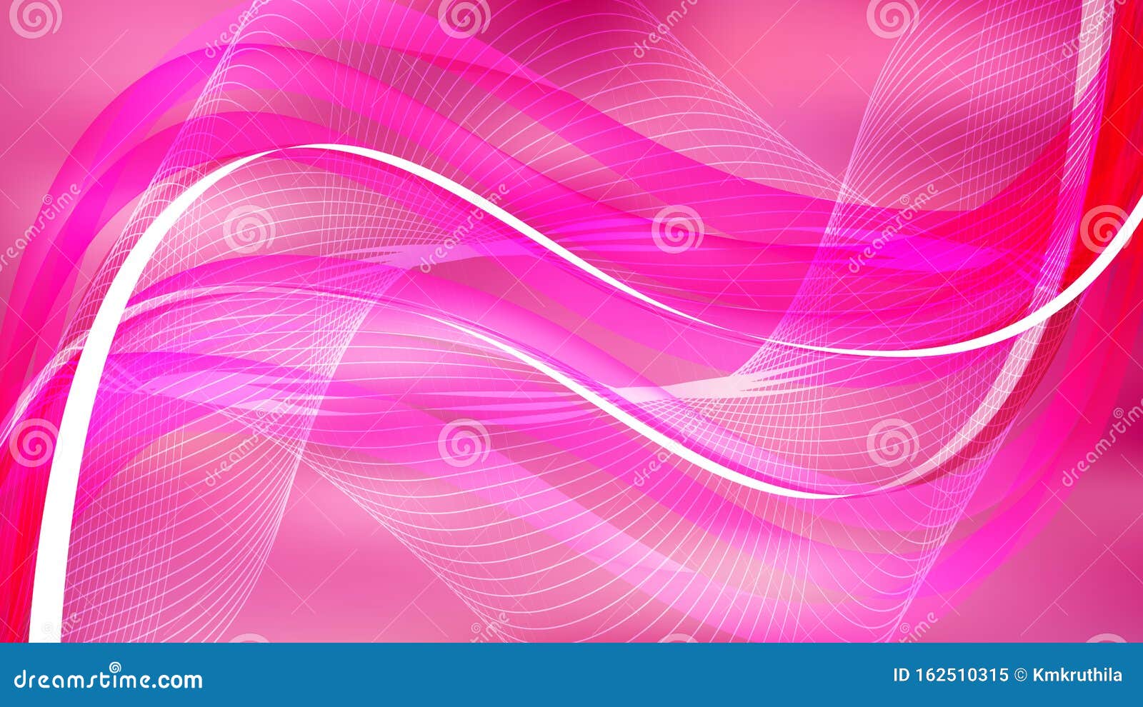 Pink Flowing Lines Background Illustrator Stock Vector - Illustration ...
