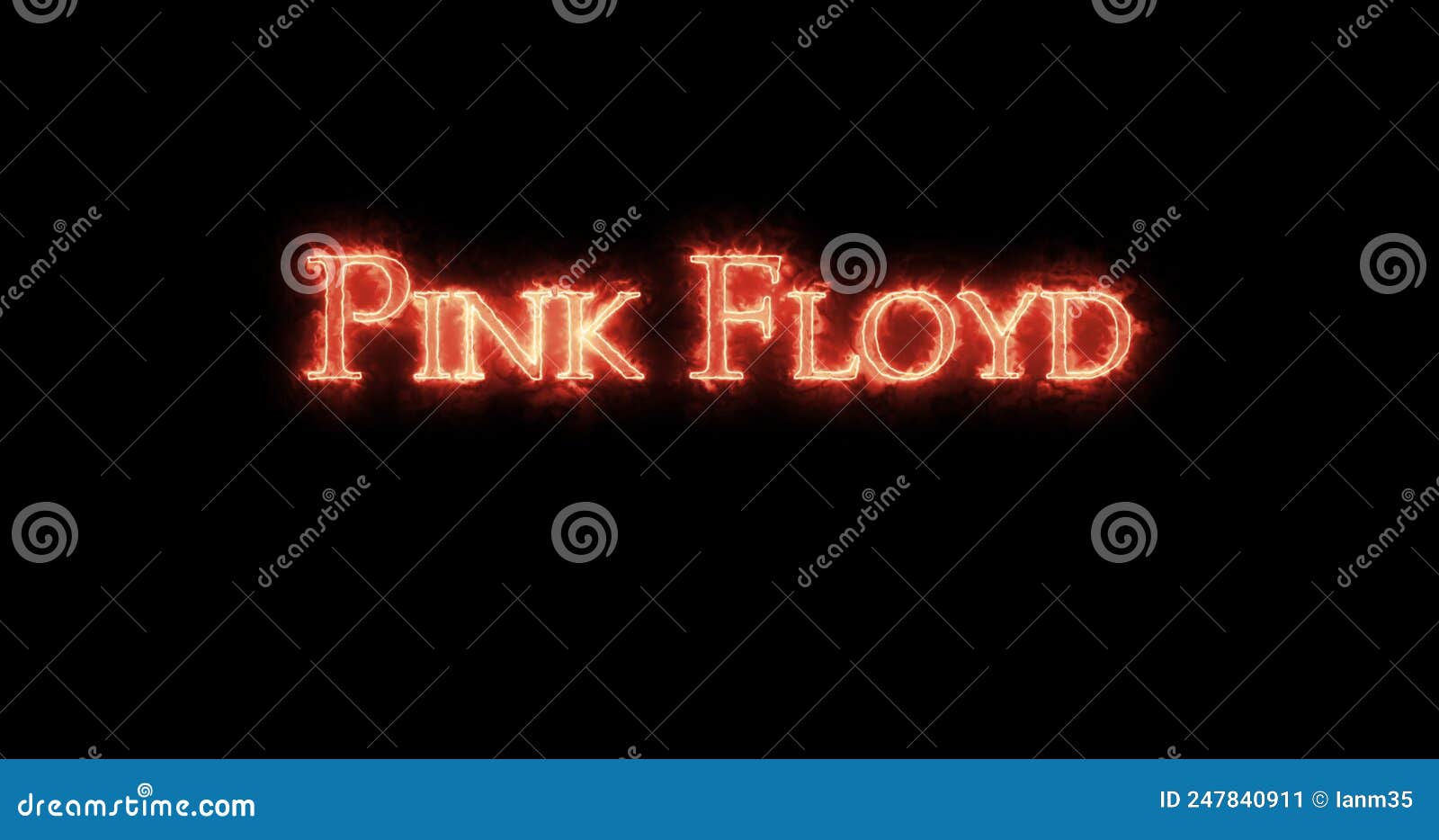 Pink Floyd Written with Fire. Loop Stock Video - Video of culture, live ...