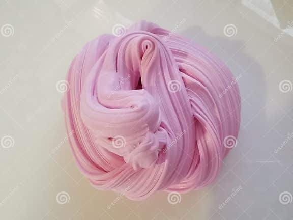 Pink fluffy slime stock photo. Image of pastel, fluffy - 203299134