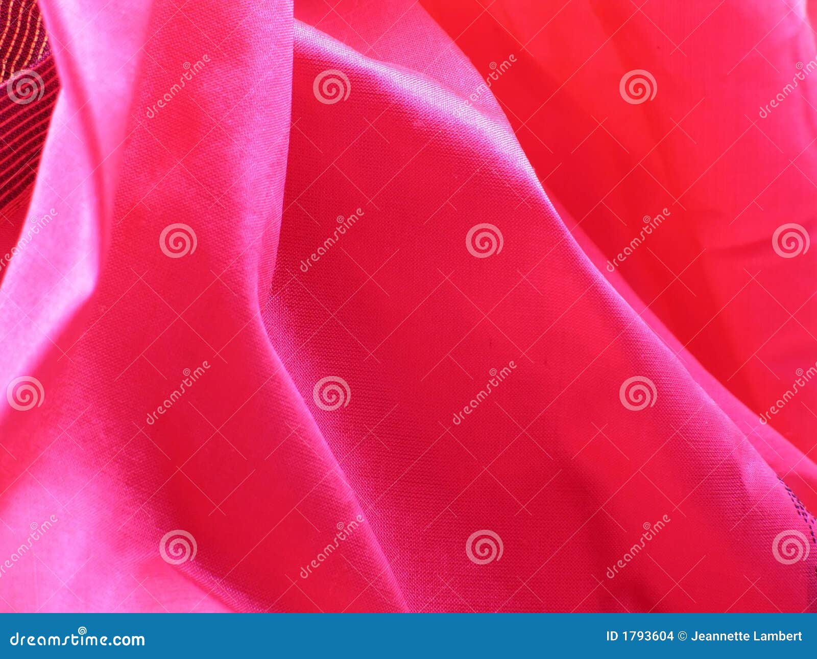 Pink Folds of Raw Silk Falling Stock Photo - Image of ripple, fuchsia ...
