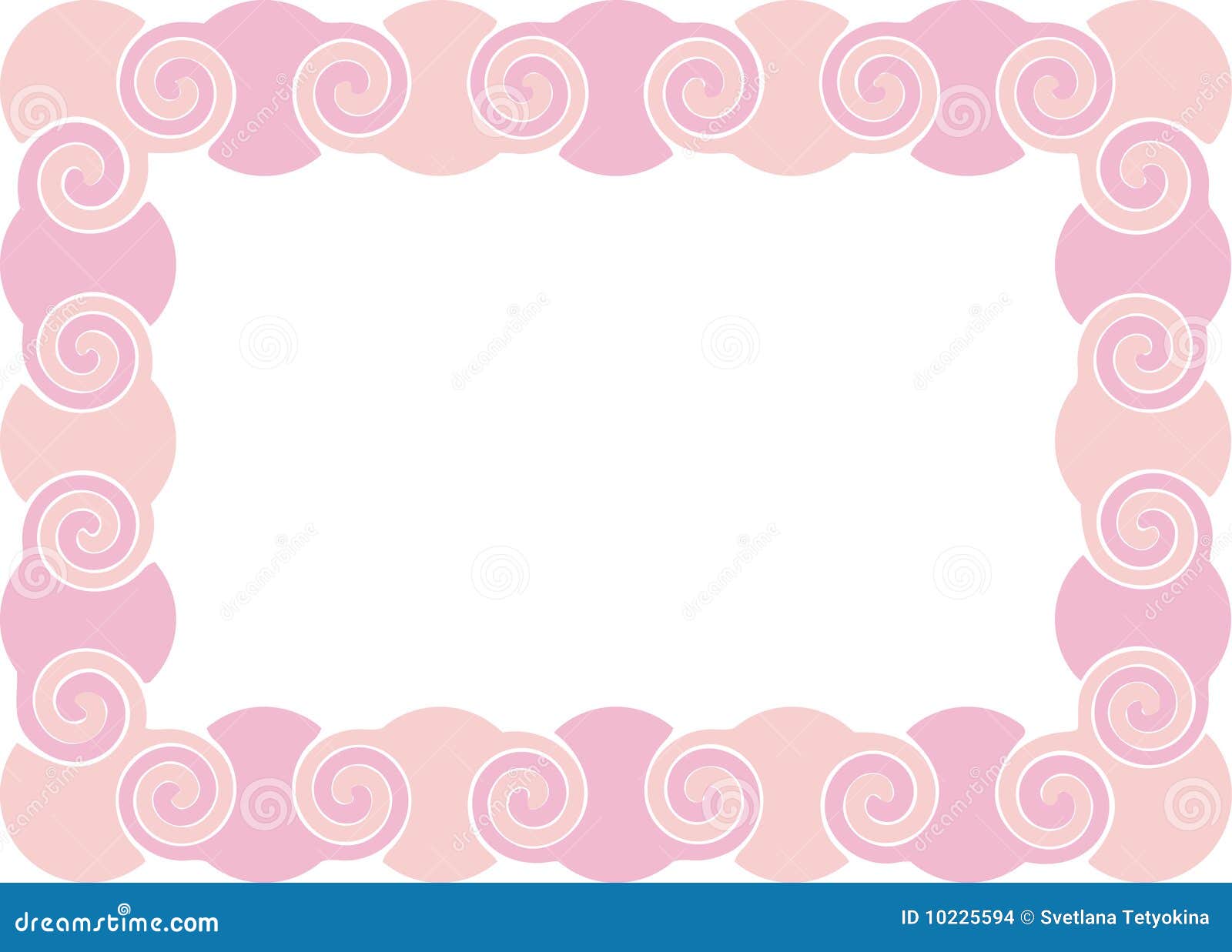 Pink frame stock vector. Illustration of deco, design - 10225594