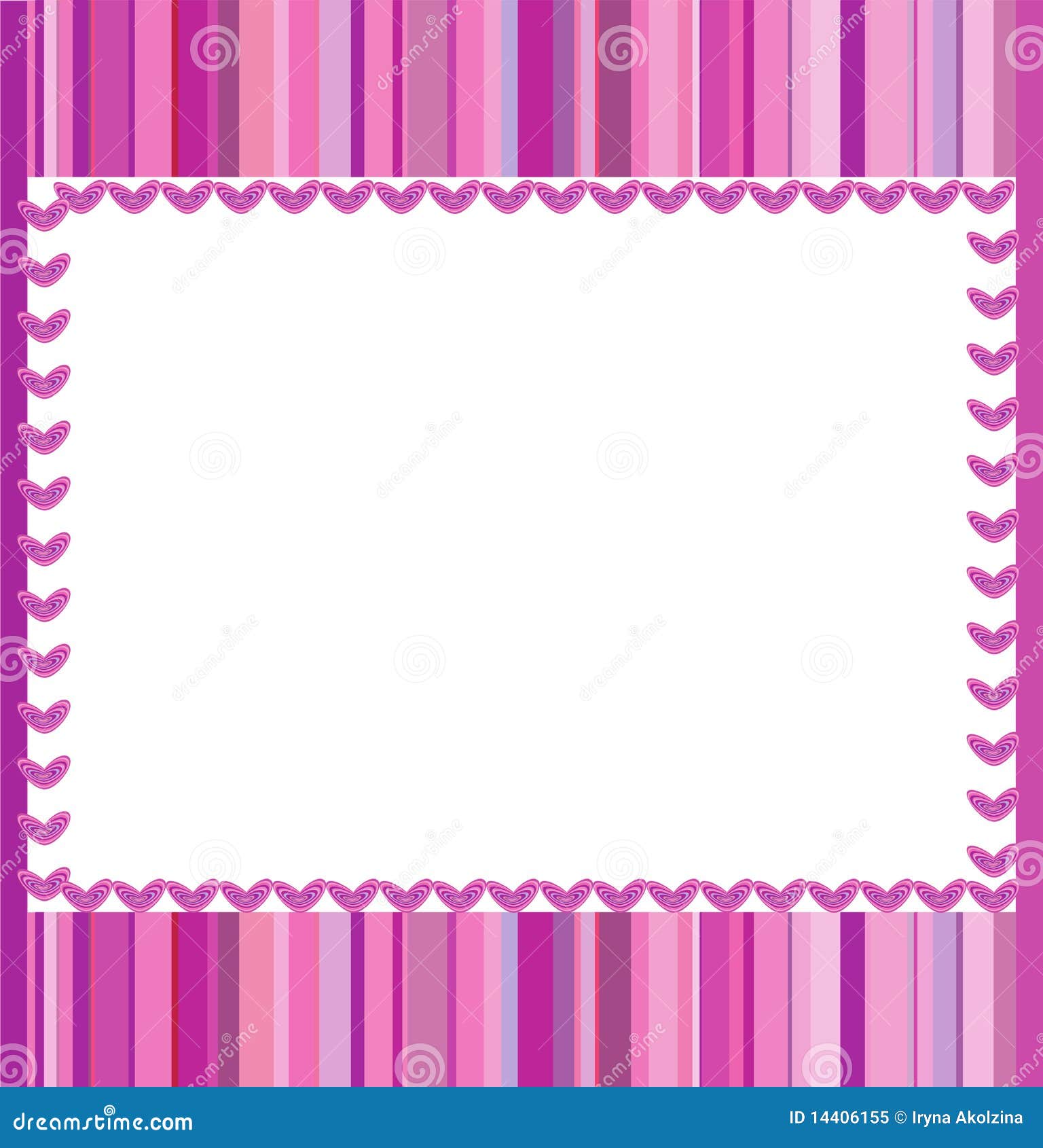 Pink frame stock vector. Illustration of drawn, grade - 14406155