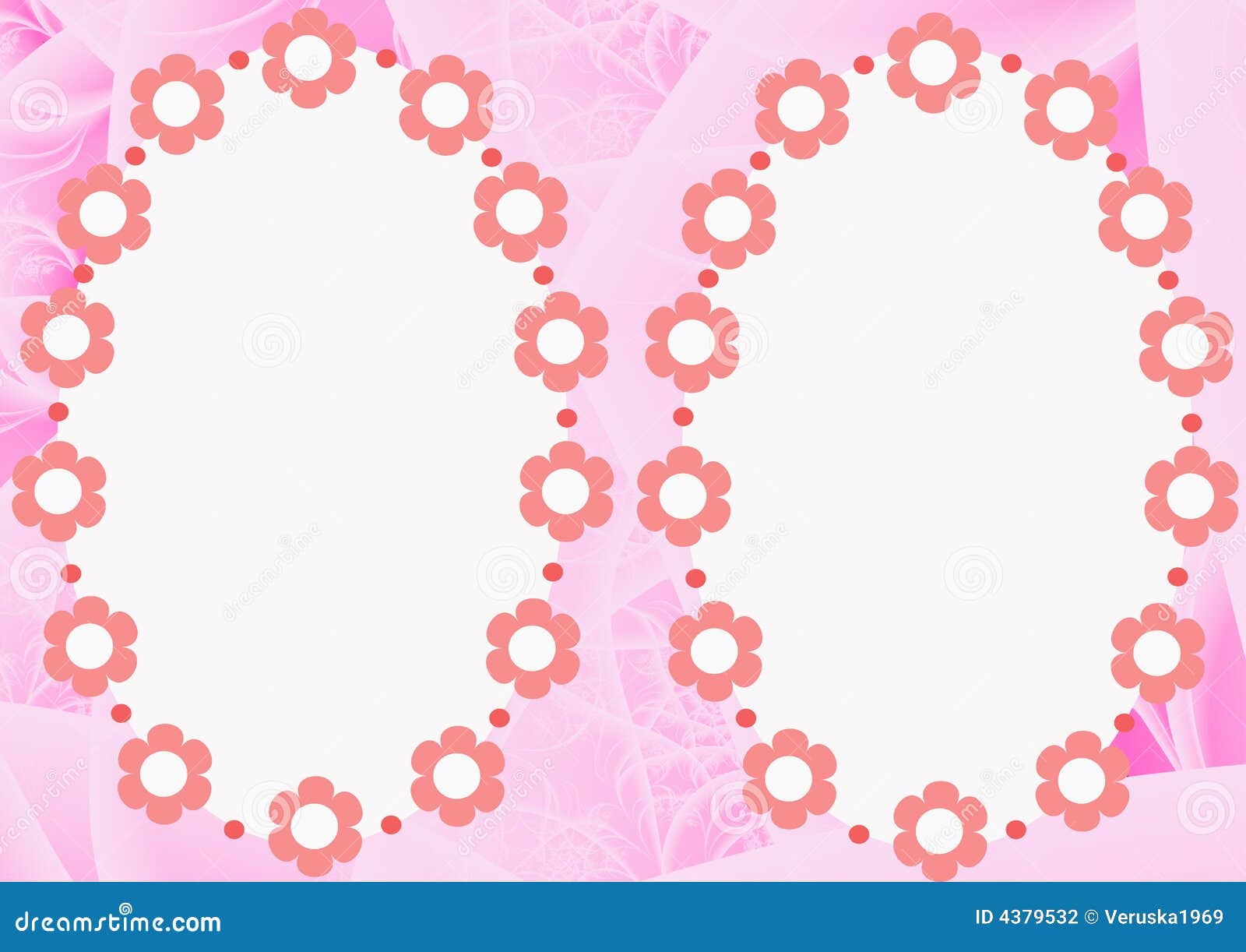 Pink frame stock illustration. Illustration of beautiful - 4379532