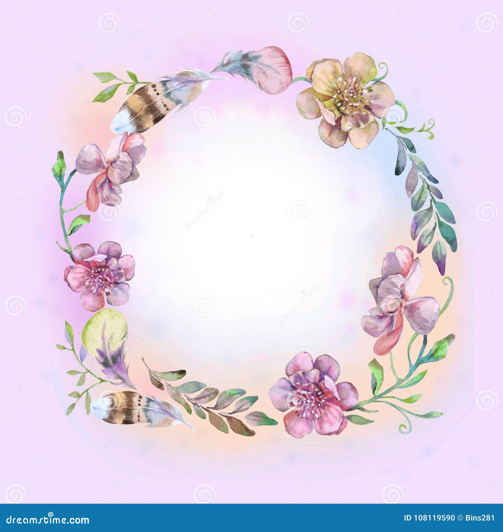 Pink frame for card stock illustration. Illustration of color - 108119590