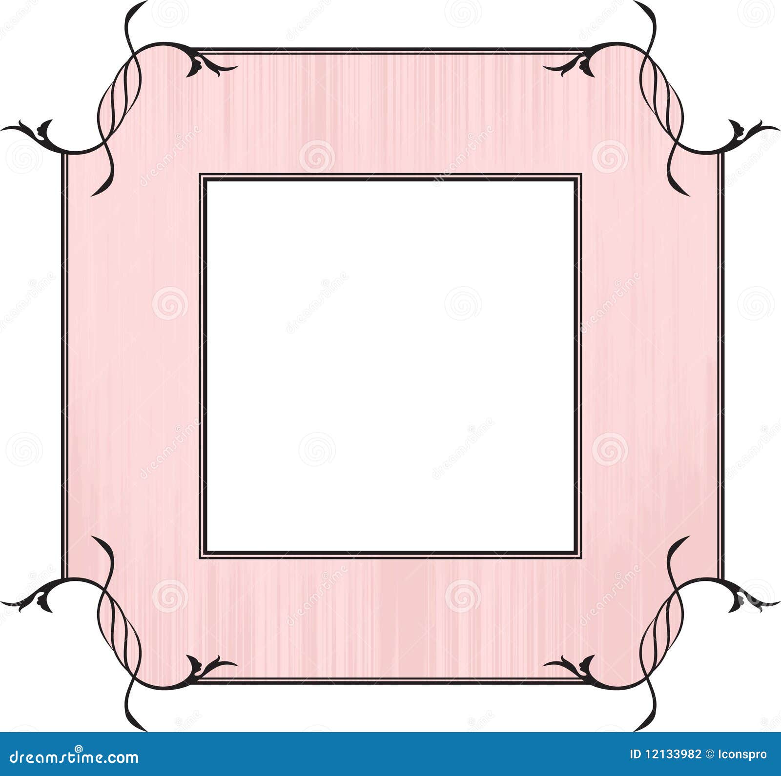 Pink Frame design stock vector. Illustration of girly - 12133982