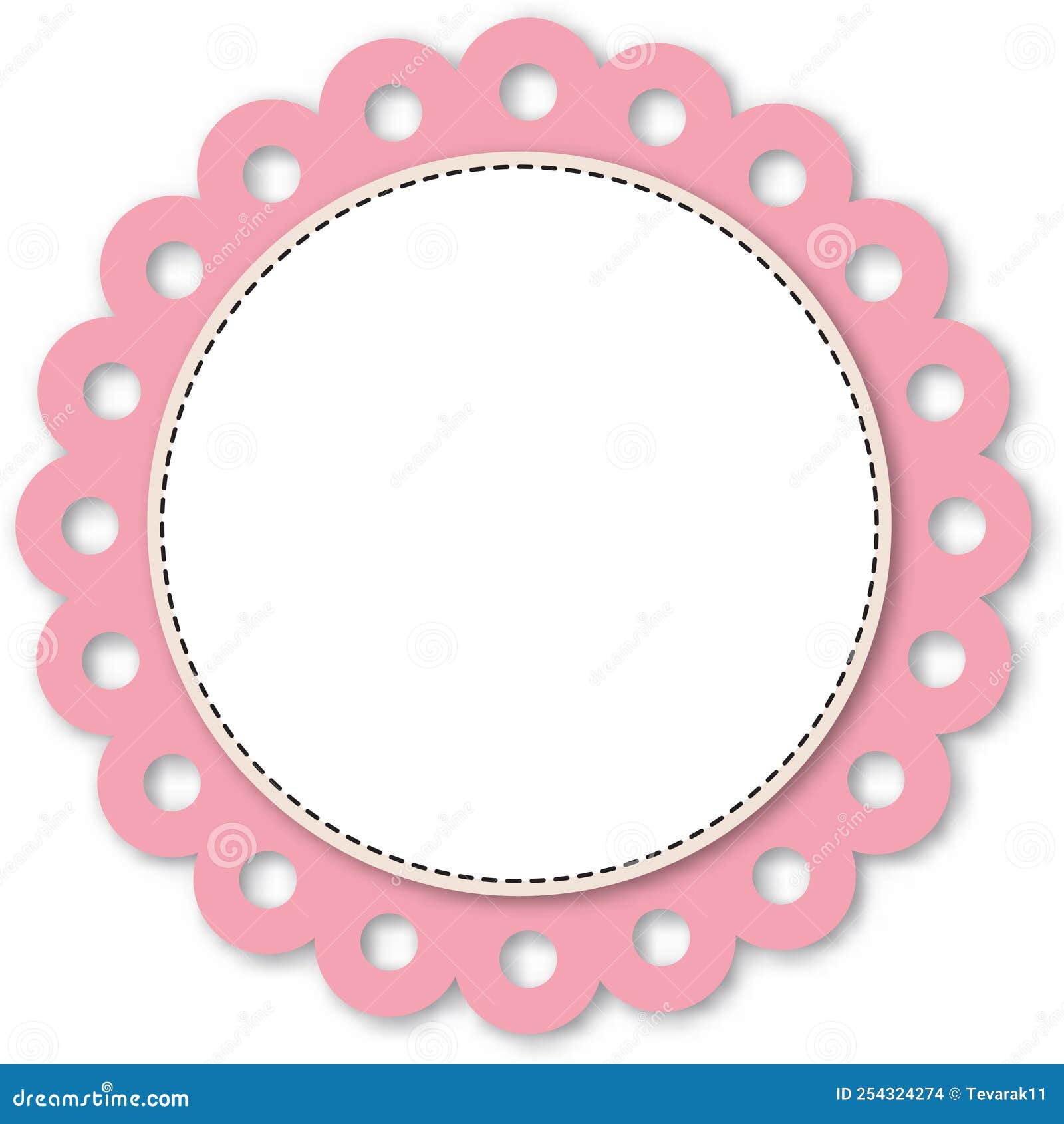 Pink Frame in Vintage Vector Illustration. EPS10 Stock Illustration ...