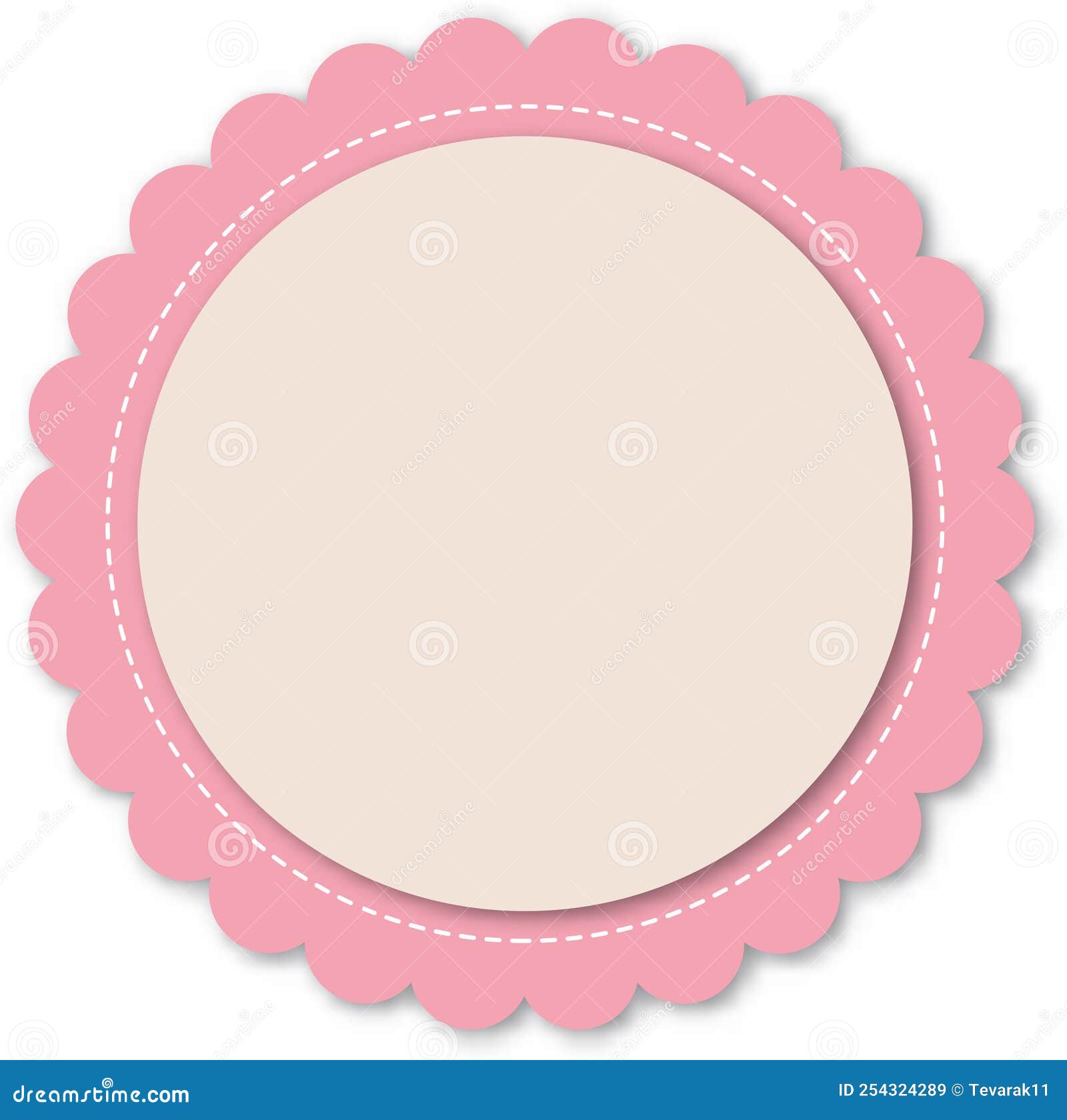 Pink Frame in Vintage Vector Illustration. EPS10 Stock Illustration ...