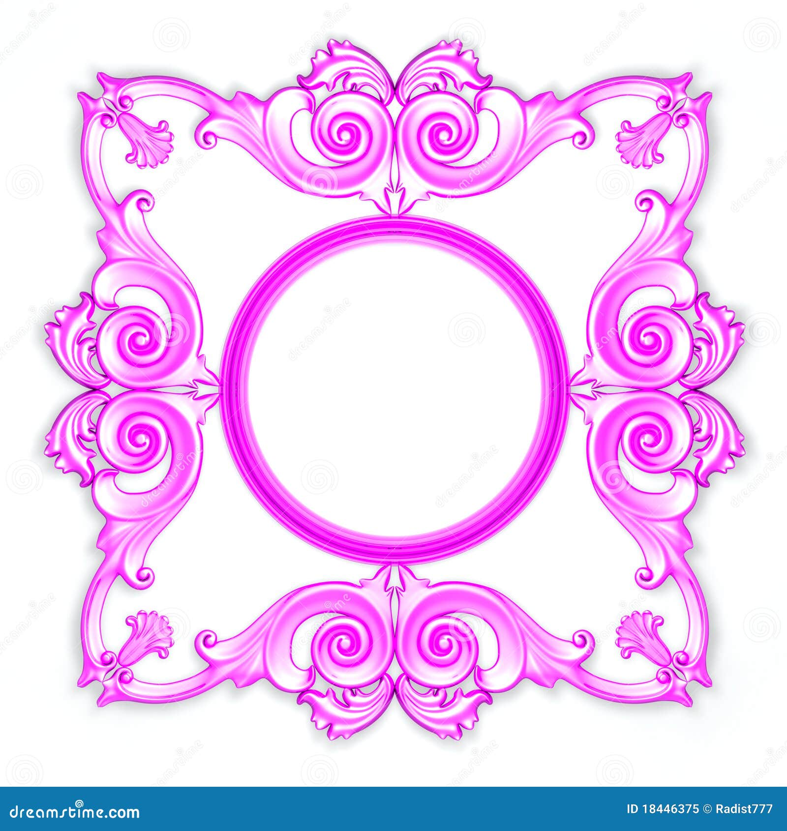 Pink framework stock illustration. Illustration of moulding - 18446375