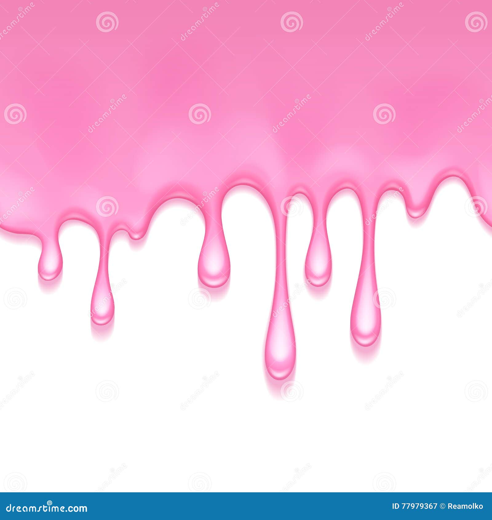 Pink Frosting With Colorful Sprinkles Dripping On Chocolate Vector