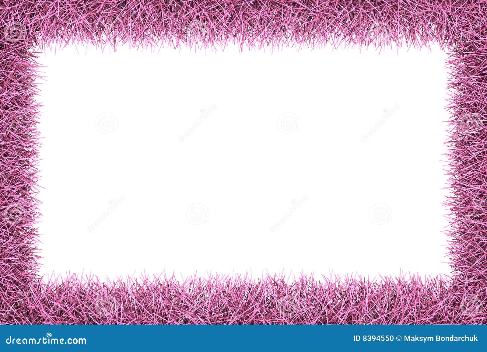 Pink Fur Frame with Clipping Path Stock Illustration - Illustration of ...
