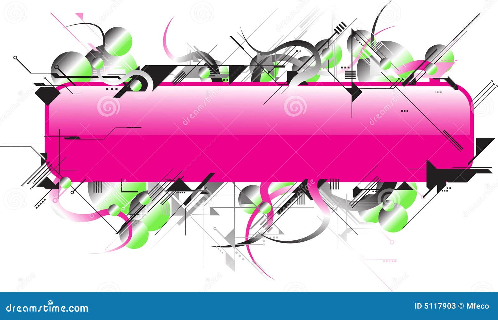 Pink future stock vector. Illustration of electronic, element - 5117903
