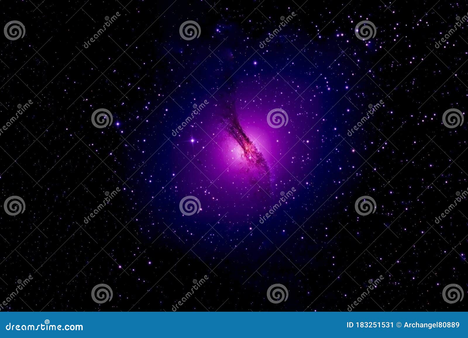A Pink Galaxy in Deep Space. Elements of this Image Were Furnished by ...