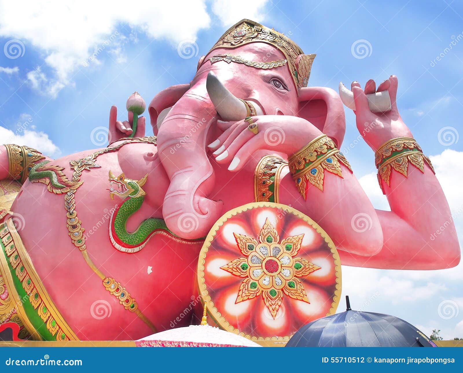 Pink Ganesh God at Thailand Stock Photo - Image of ganesh, happy: 55710512