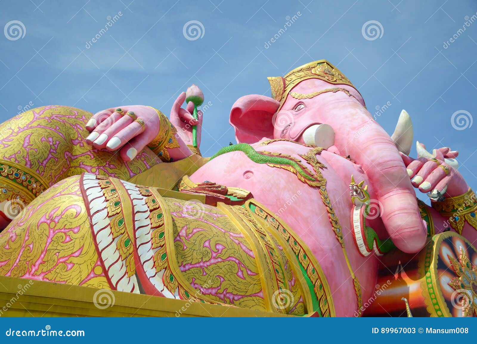Pink Ganesh Hindu God Statue Royalty-Free Stock Photography ...