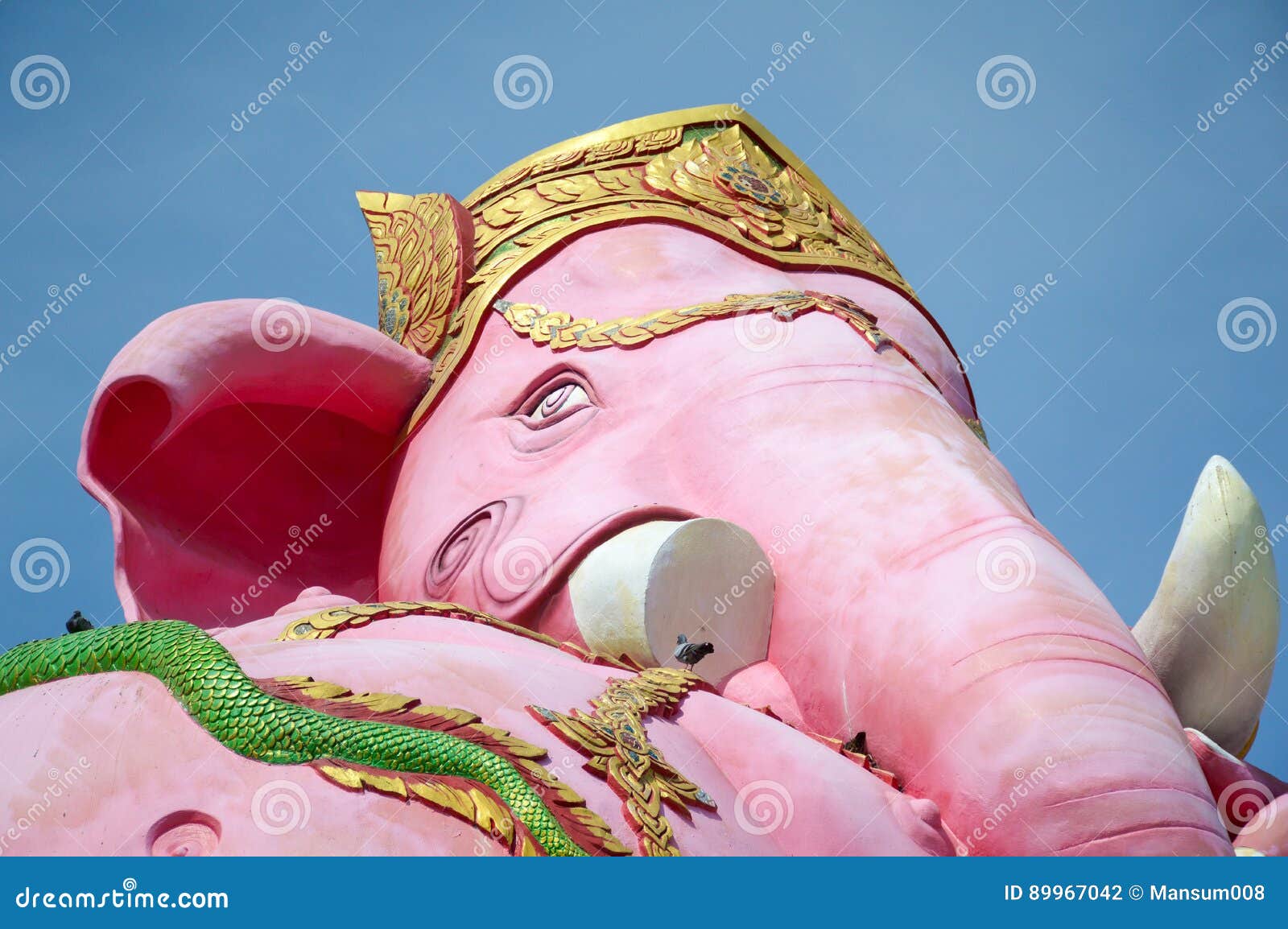 Pink Ganesh Hindu God Statue Royalty-Free Stock Photography ...
