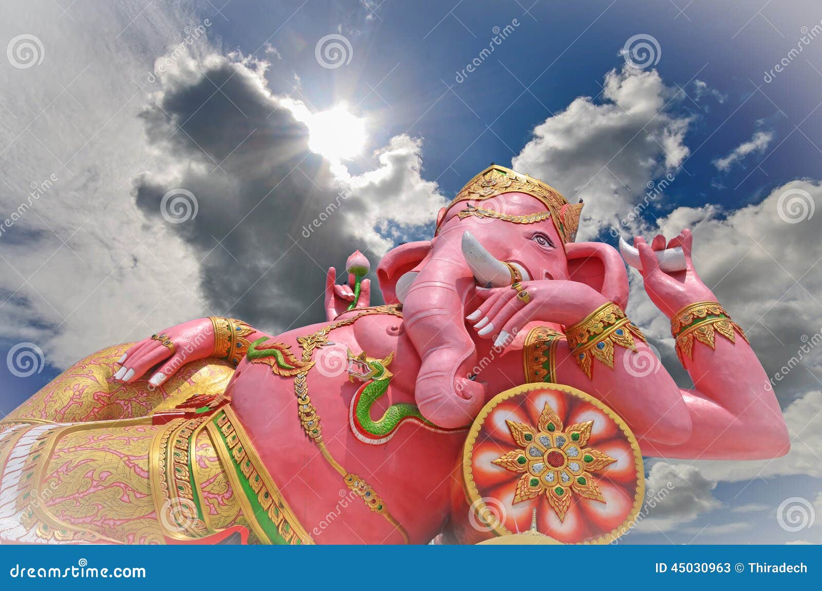 Pink ganesha stock image. Image of avatar, crown, siddhivinayaka - 45030963