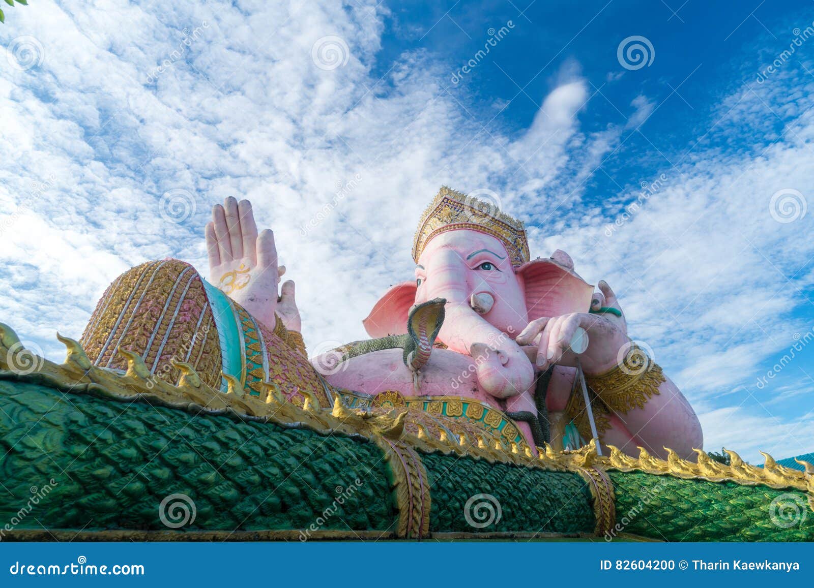 Pink ganesha statue stock photo. Image of luck, animal - 82604200