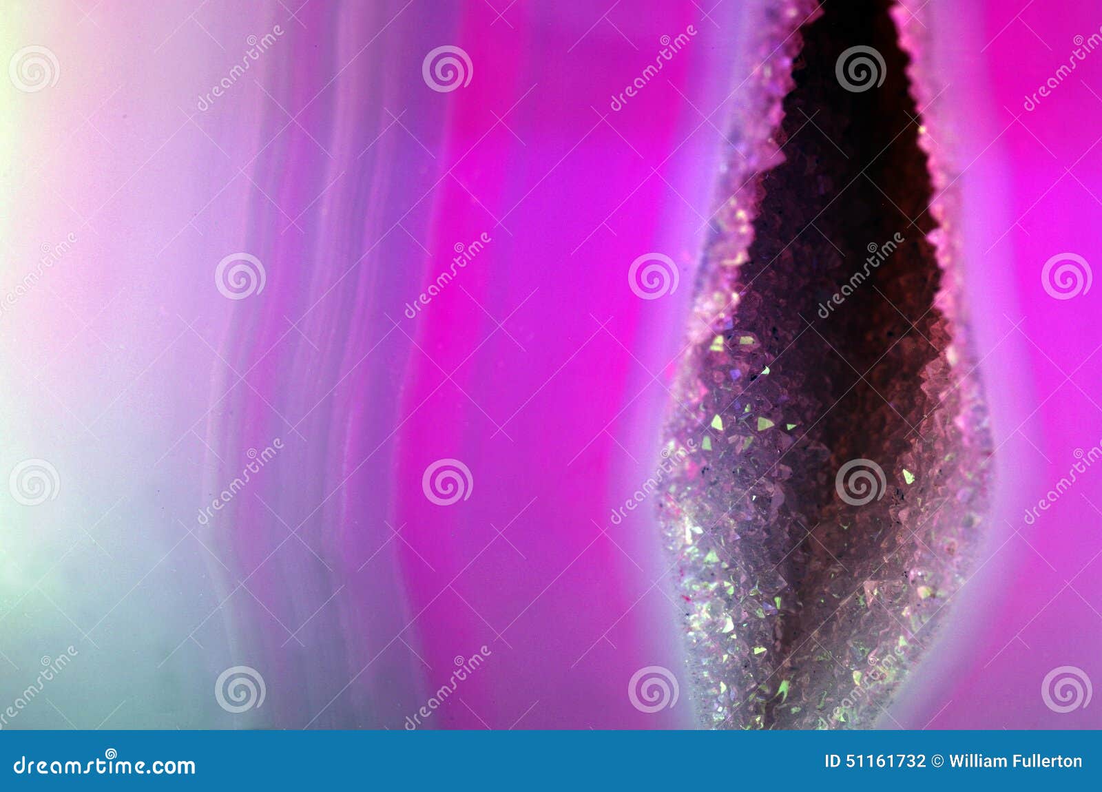 Pink Geode Crystal Cave Macro Stock Photo - Image of polished, orange ...