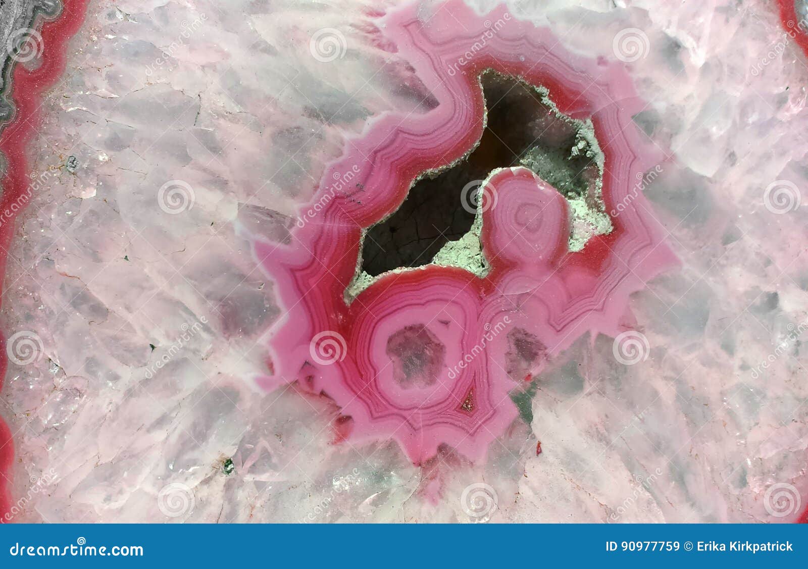 Pink Geode Slice stock image. Image of agate, color, jewel - 90977759