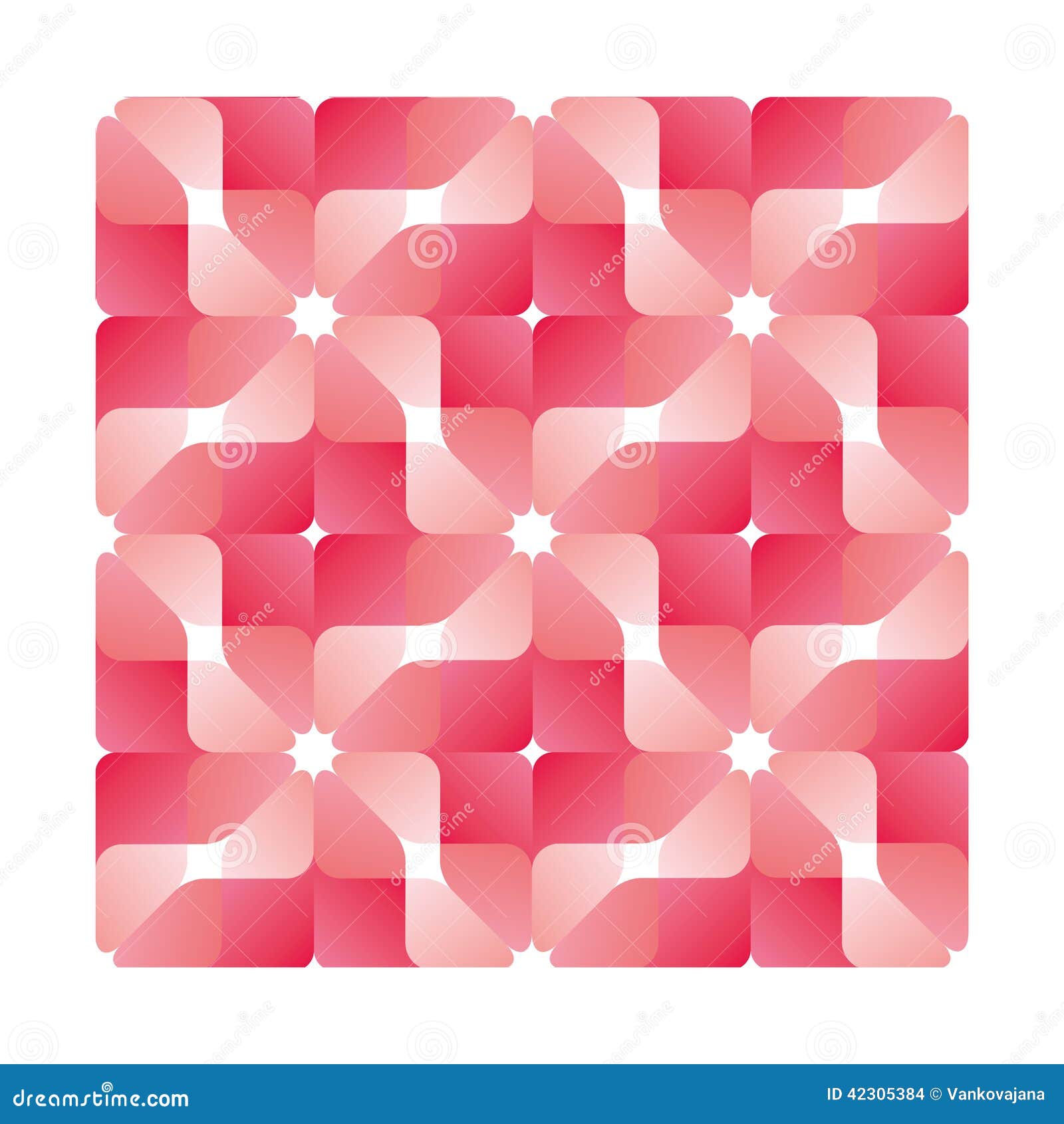 Pink Geometric Flower Pattern Stock Vector - Illustration of pink ...