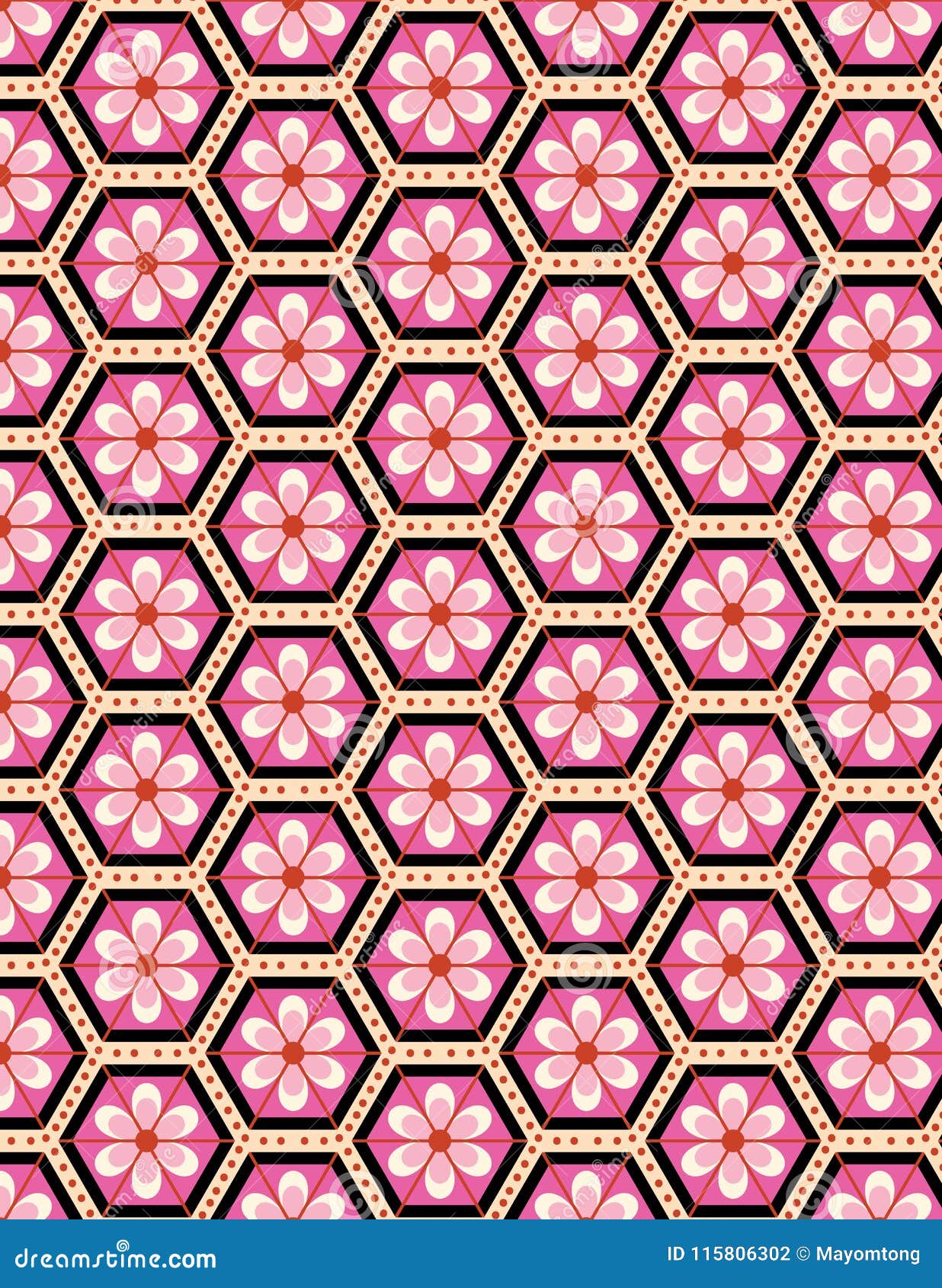 Pink geometric stock vector. Illustration of vector - 115806302