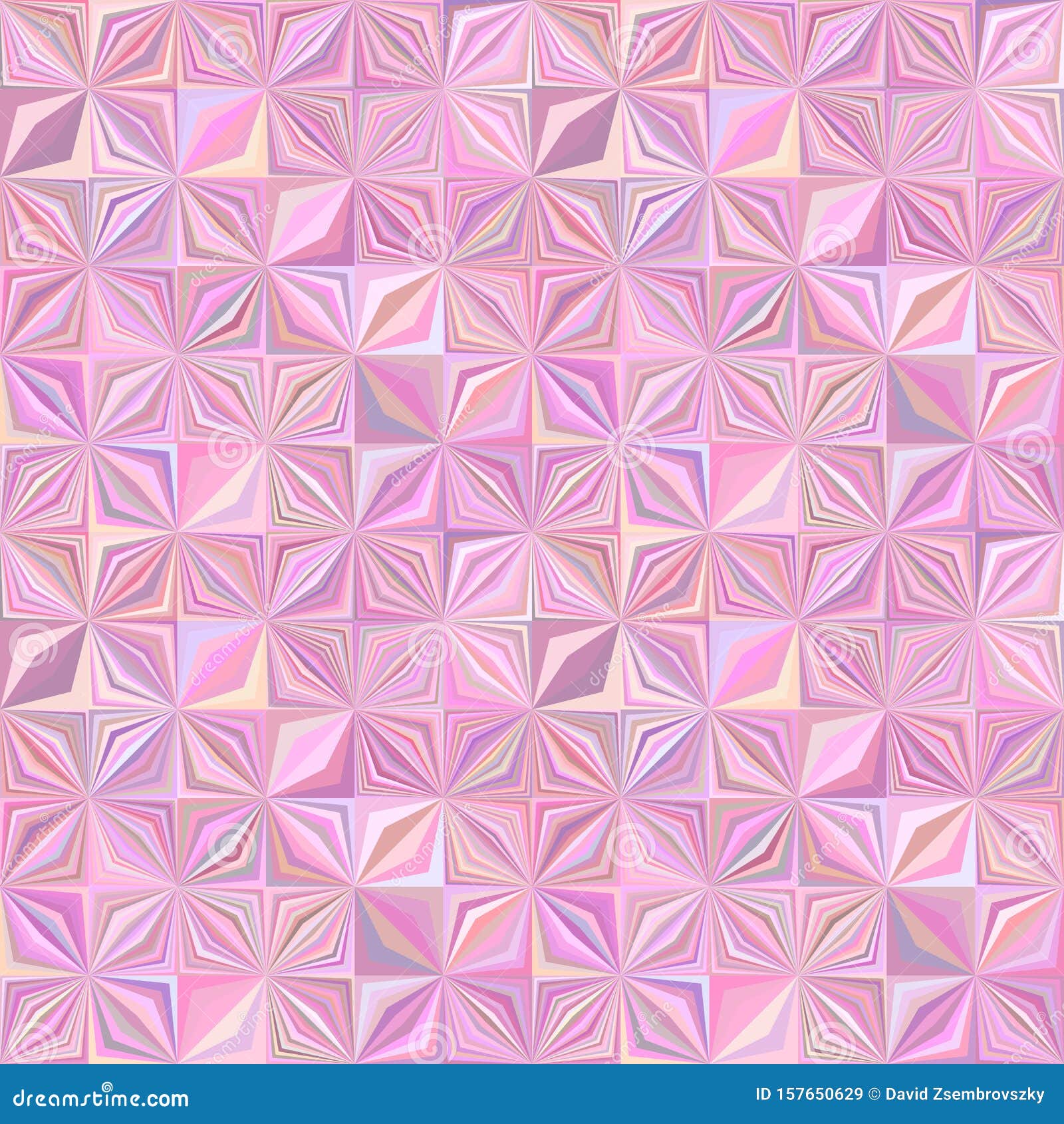 Pink Geometric Stripe Pattern - Mosaic Tile Background Stock Vector ...