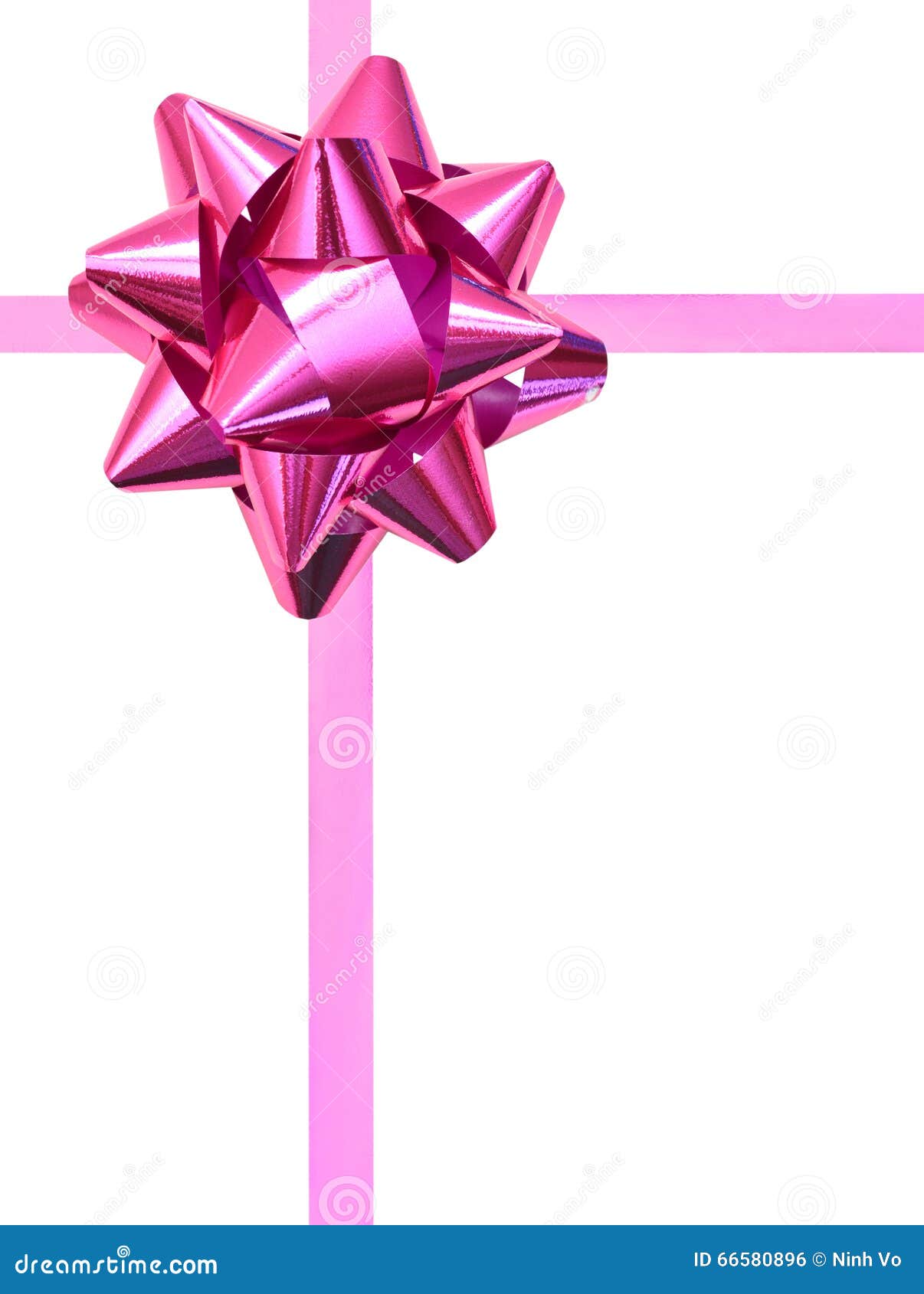 Pink gift bow stock photo. Image of celebration, xmas - 66580896