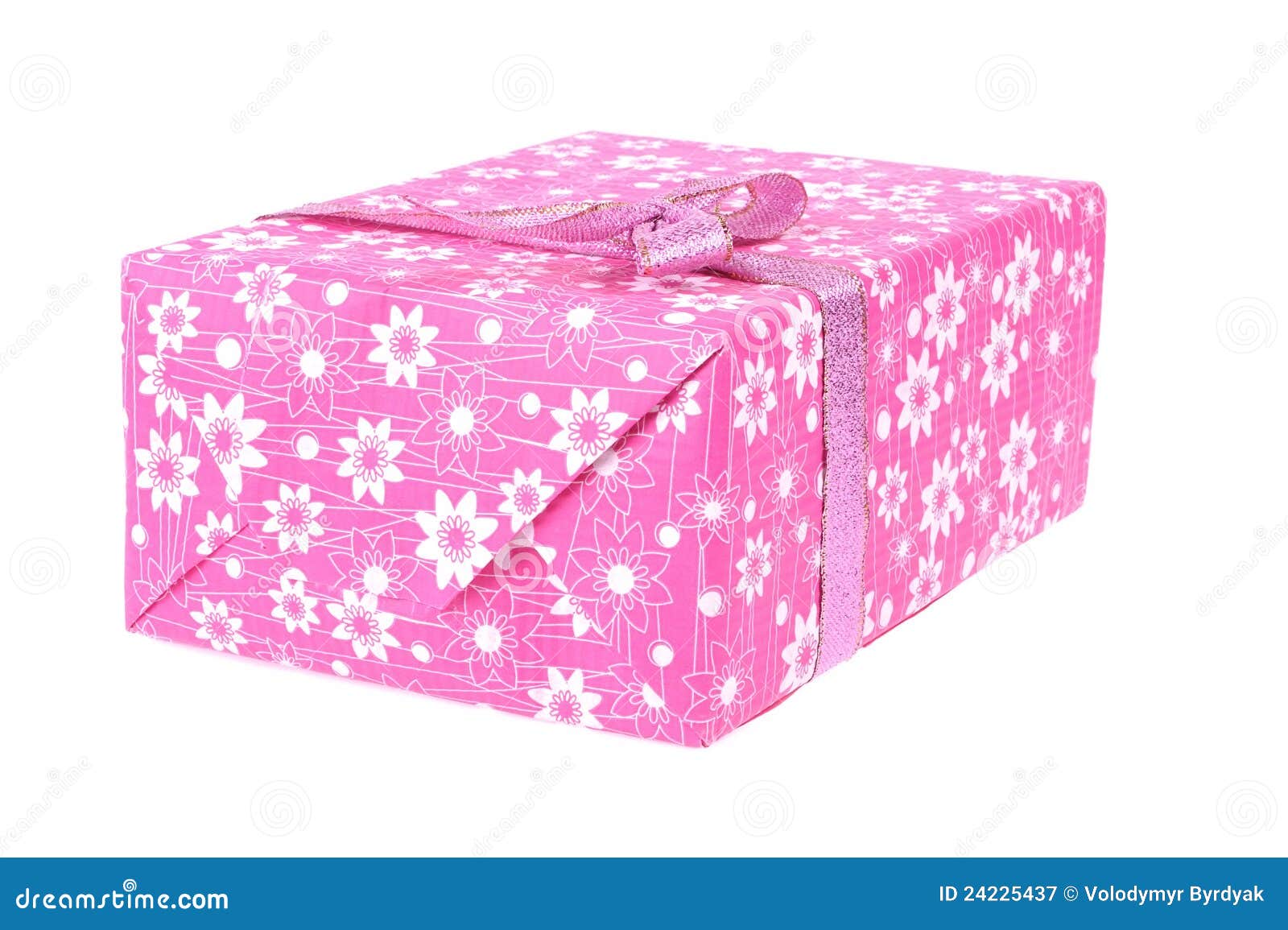 Pink gift box stock image. Image of giving, ornament - 24225437