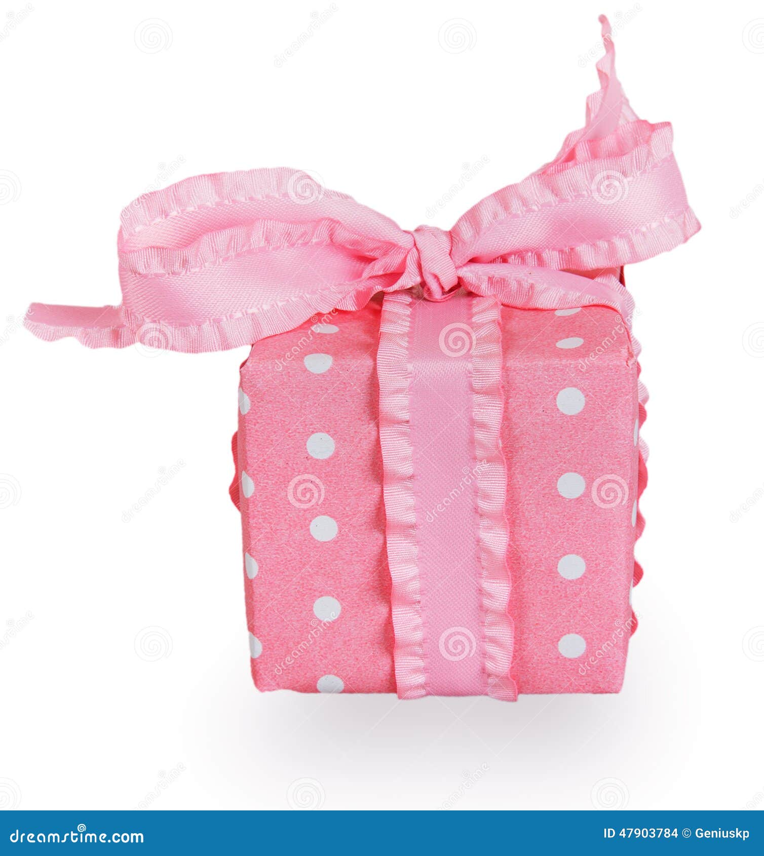 Pink gift box with bow stock photo. Image of colorful - 47903784