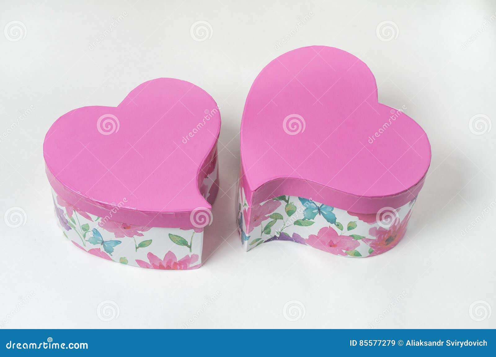 Pink gift box heart shaped stock image. Image of design - 85577279