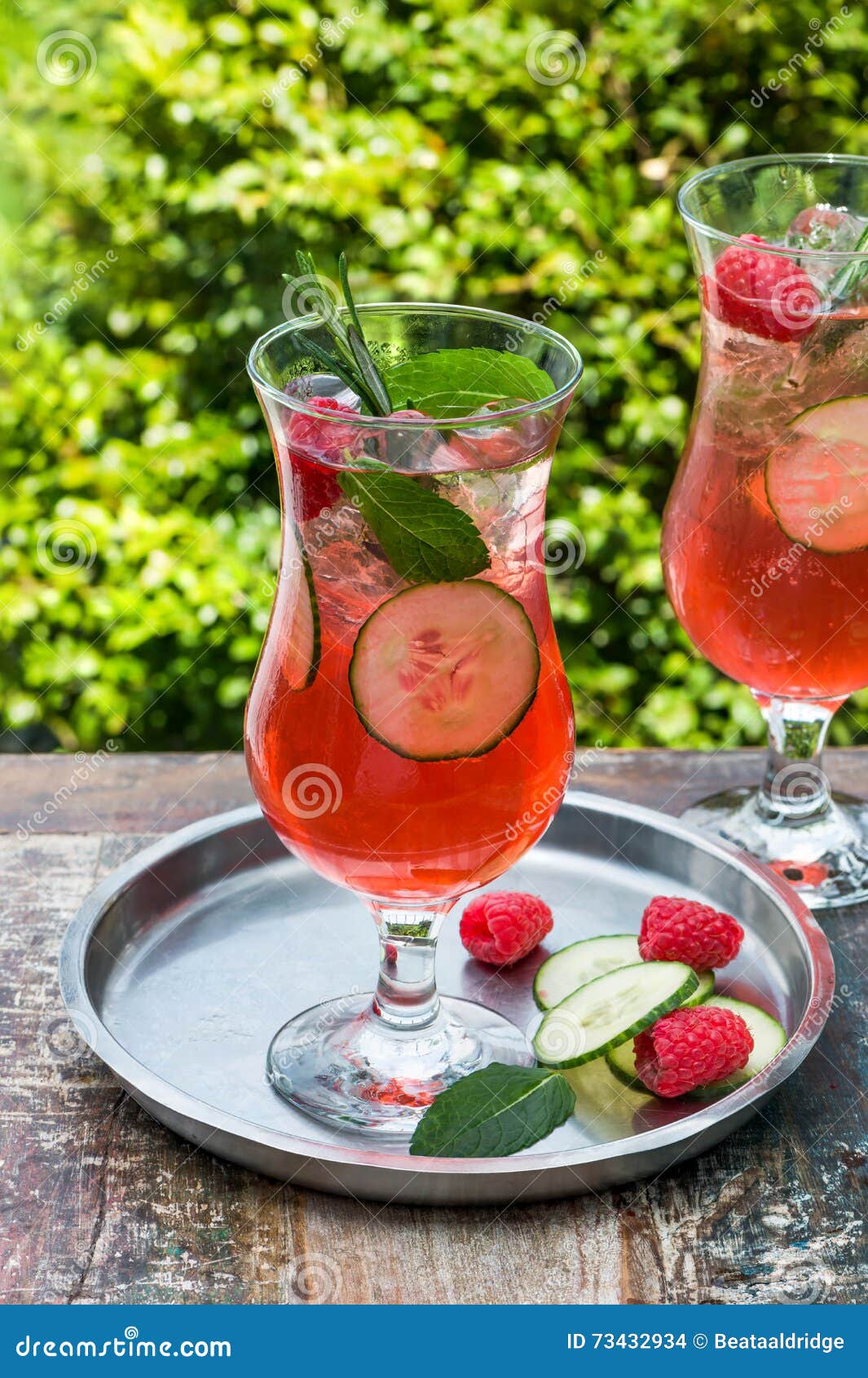 Pink Gin and Tonic Cocktail Stock Photo - Image of decorated, drink ...