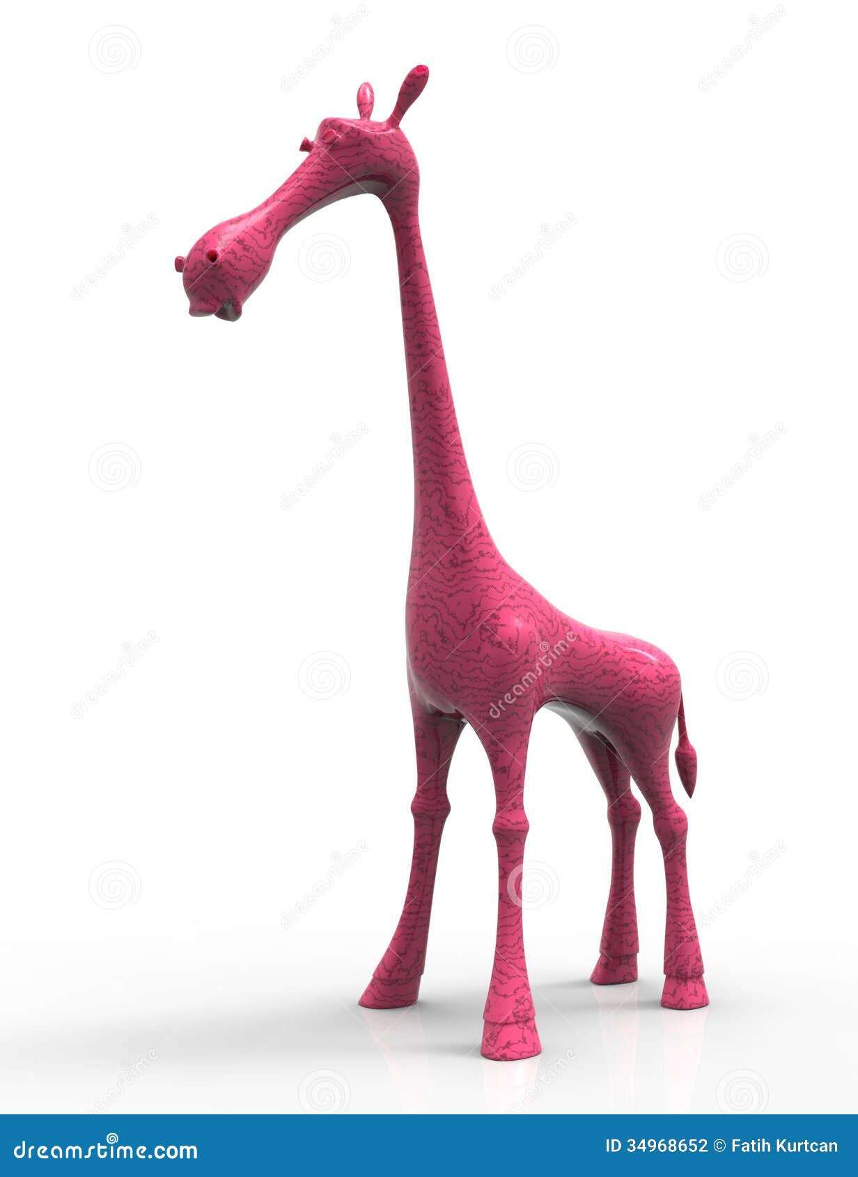 Pink Giraffe Stock Photography - Image: 34968652