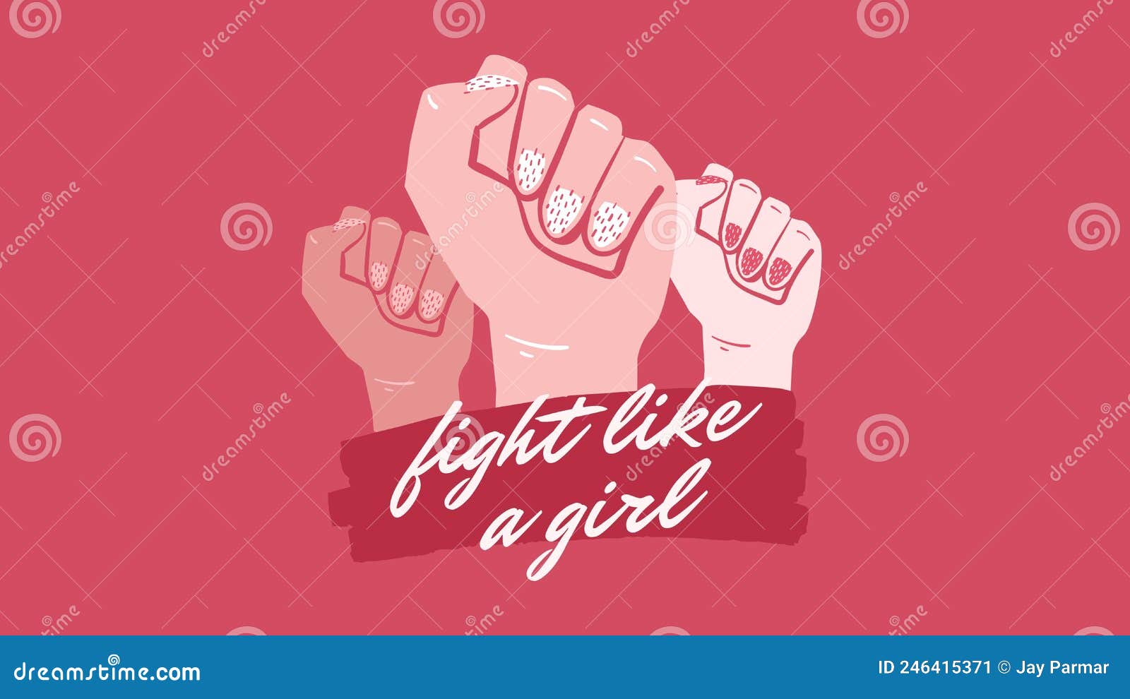 Pink Girl Power Wallpaper stock illustration. Illustration of pink ...