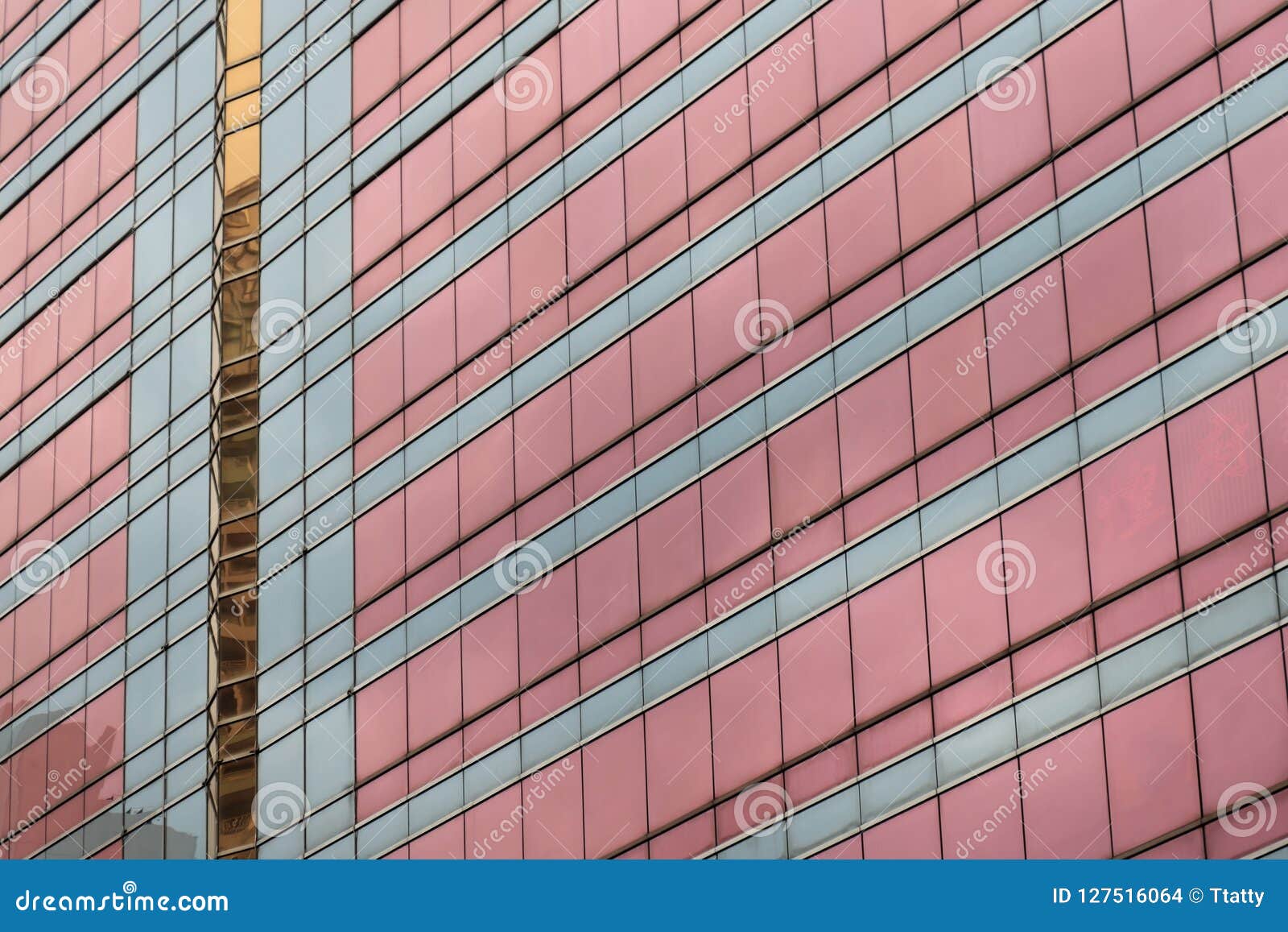 Pink glass building facade stock photo. Image of exterior - 127516064