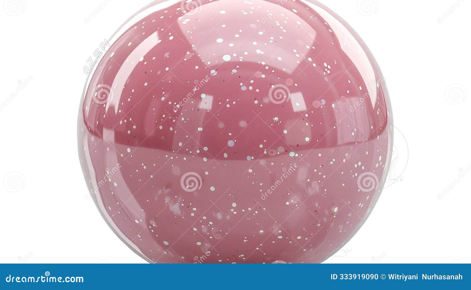 Pink Glitter Ball stock illustration. Illustration of ornament - 333919090