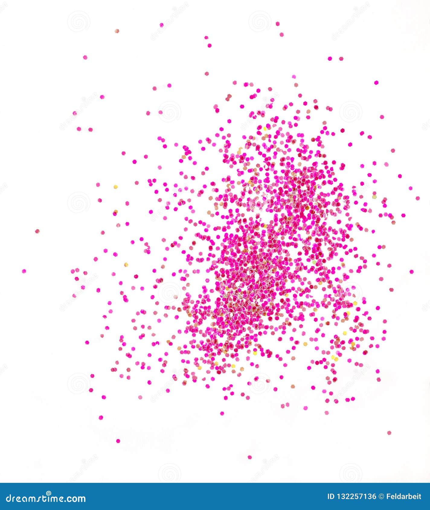 Pink Glitter Isolated on White Stock Photo - Image of isolated ...