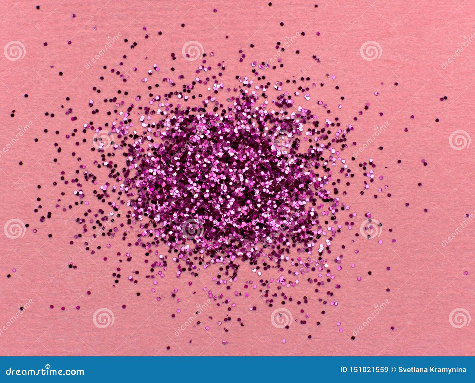 Pink Glitter Sparkle on Pink Background with Place for Your Text Stock ...