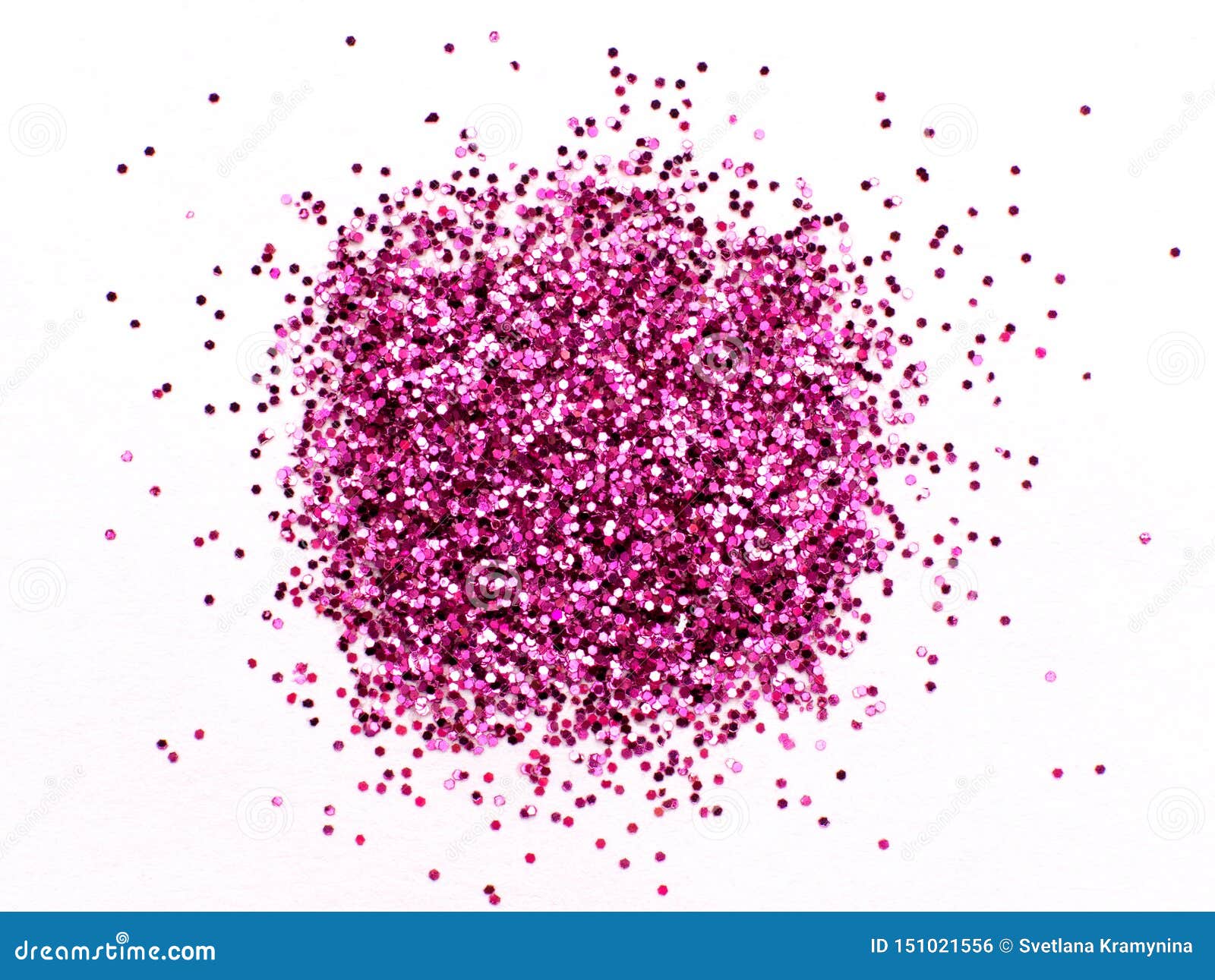 Pink Glitter Sparkle on White Background with Place for Your Text Stock ...