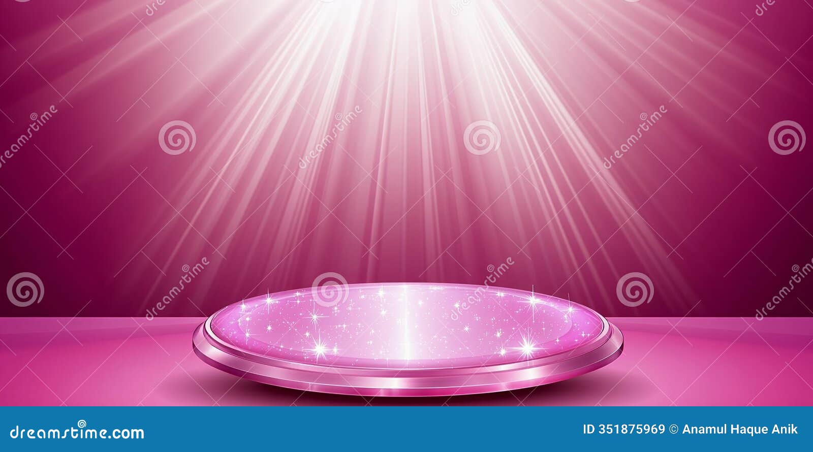 Pink Glittering Stage Spotlight Rays Light Presentation Background ...