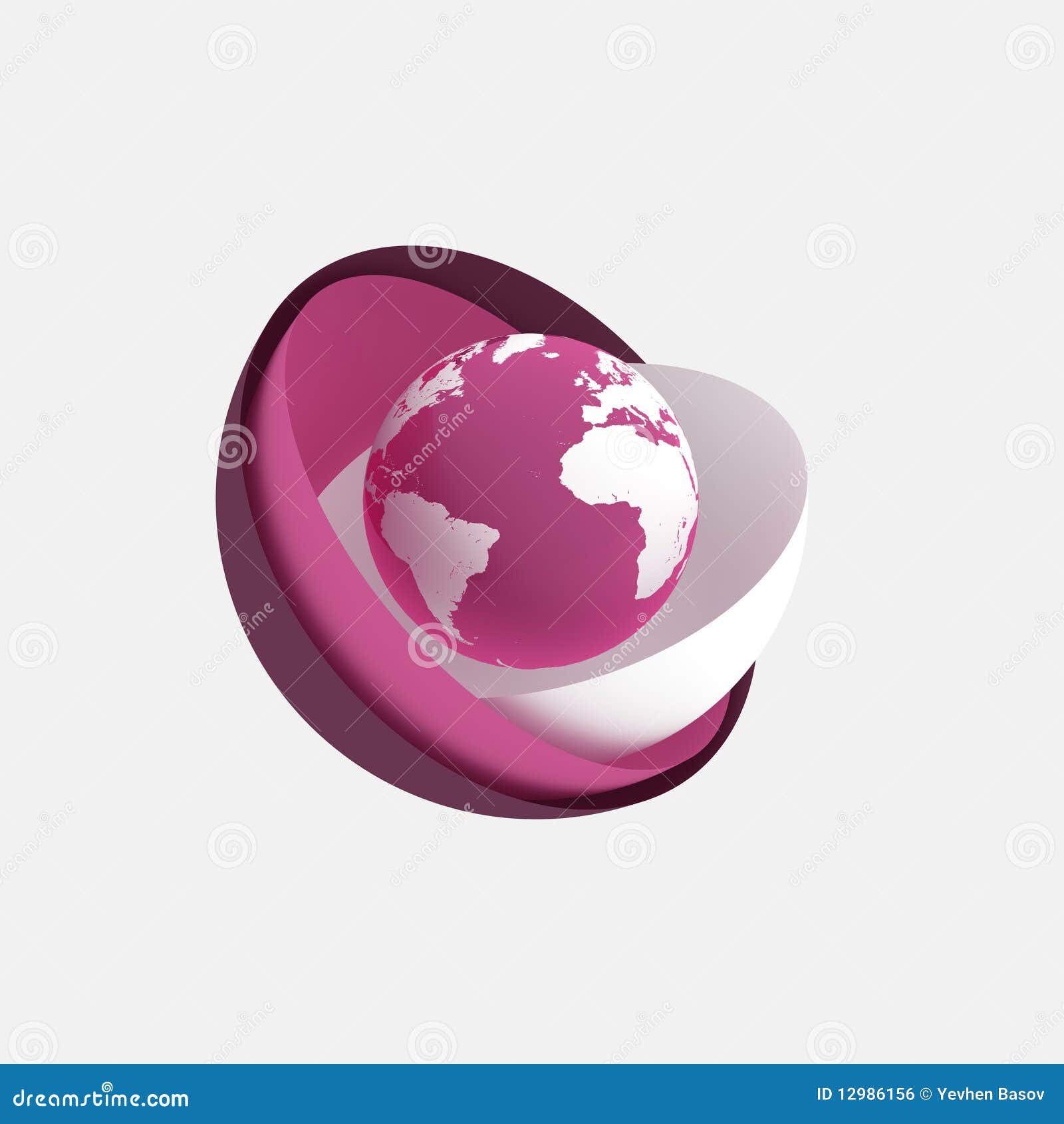 Pink globe abstract stock illustration. Illustration of satellite ...