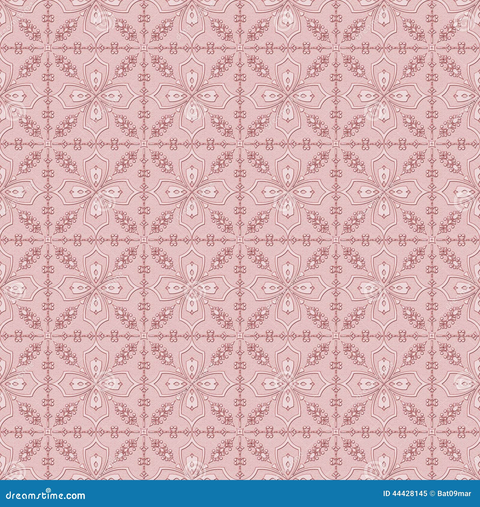 Pink Glossy Floral Pattern Seamless Background Stock Illustration ...