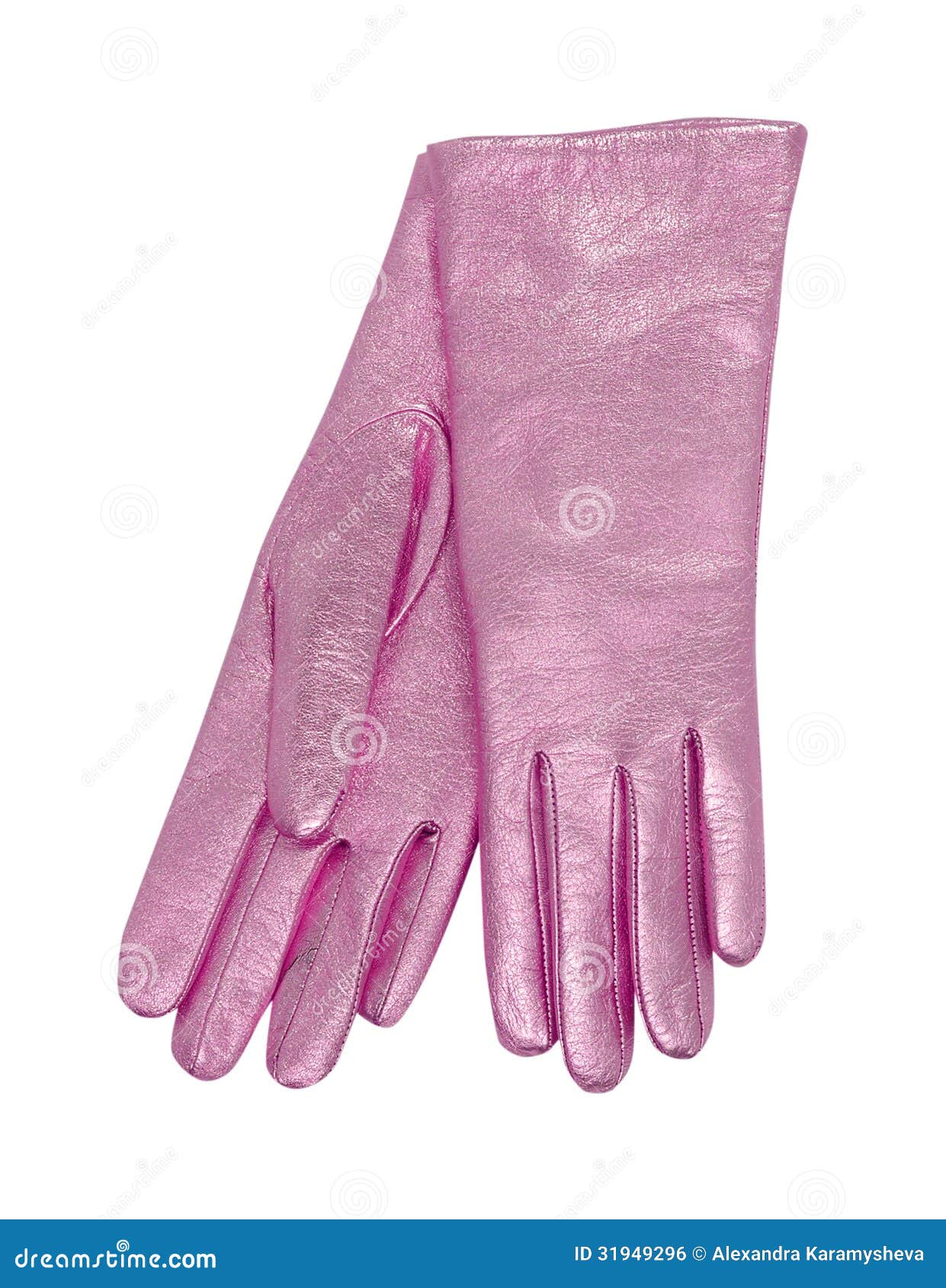 Pink gloves stock photo. Image of decoration, material - 31949296