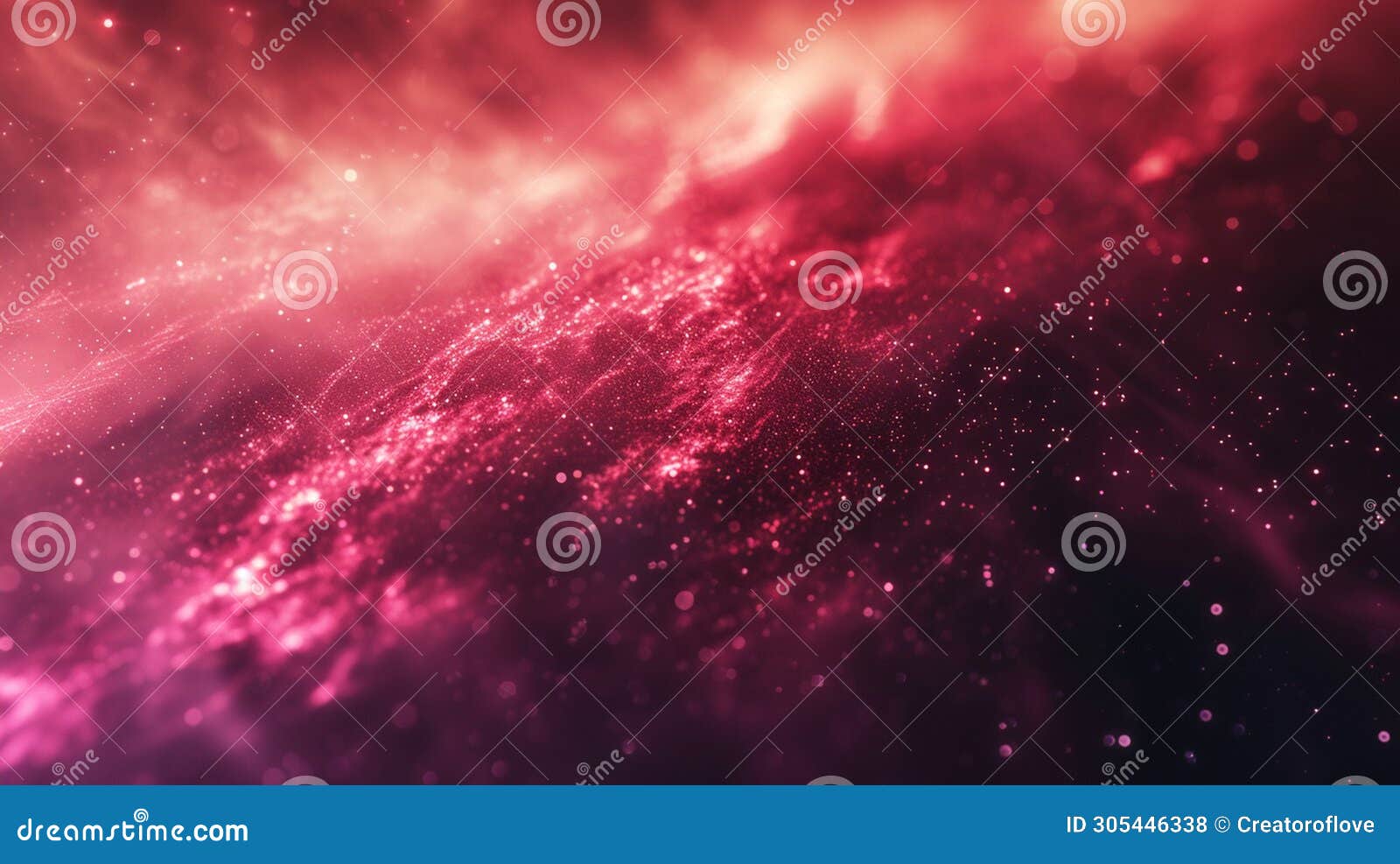 Pink Glowing Particles and Lights Background Stock Illustration ...