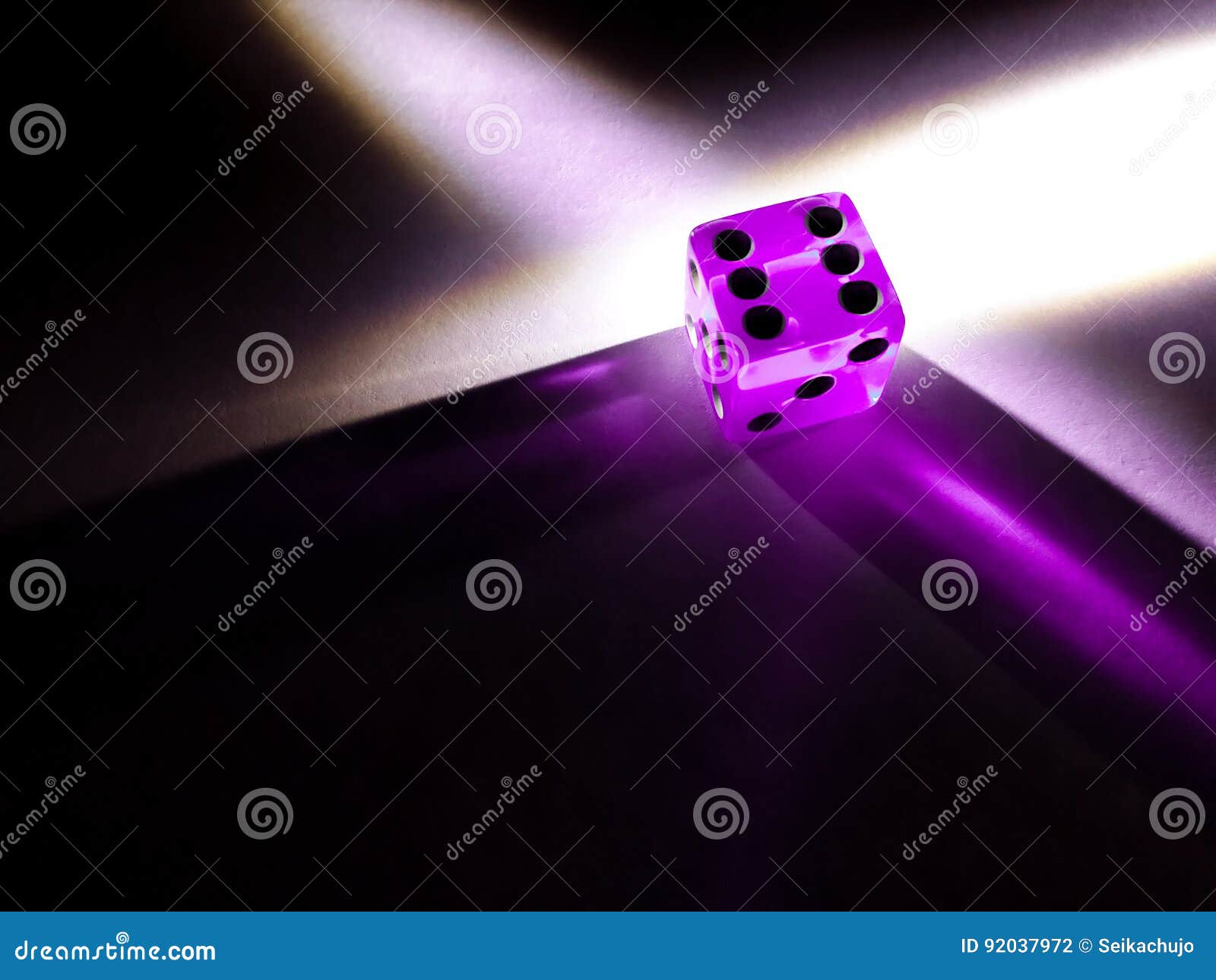 Pink Glowing Translucent Dice Stock Photo - Image of energy, dice: 92037972