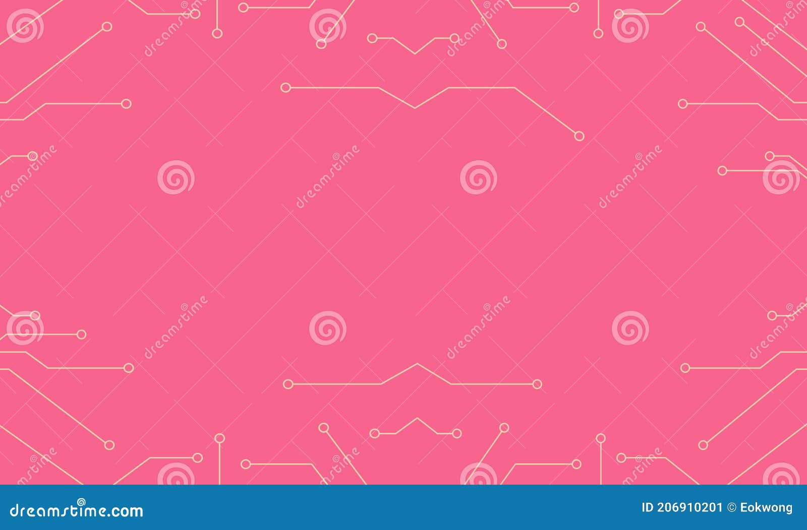 Pink And Gold Electronic Circuit Board Background Pattern Royalty-Free ...