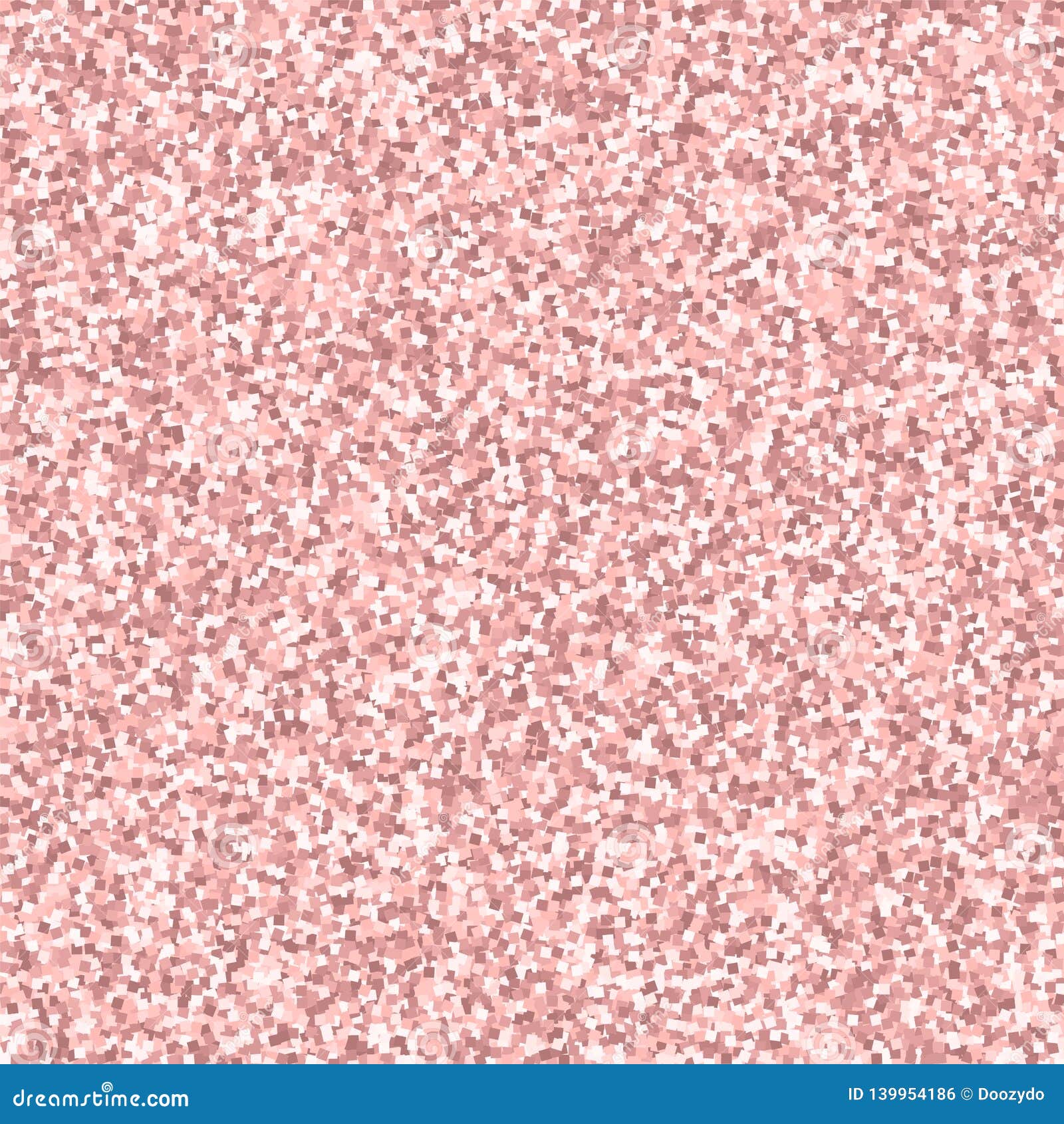 Pink Gold Glitter. Scattered Pattern with Pink Gold Stock Illustration ...