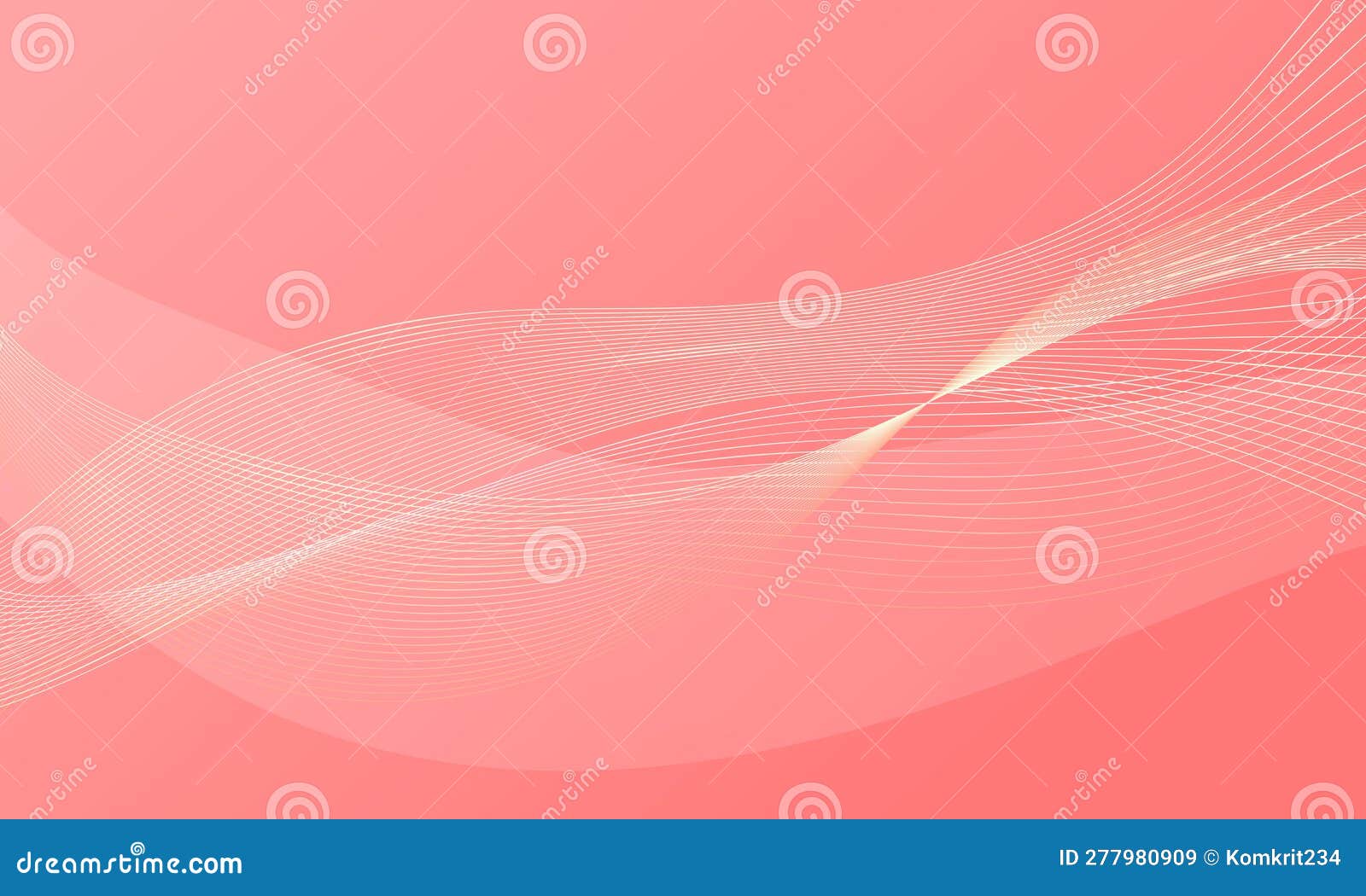 Pink Gold Lines Curve Wave Abstract Background Stock Vector ...