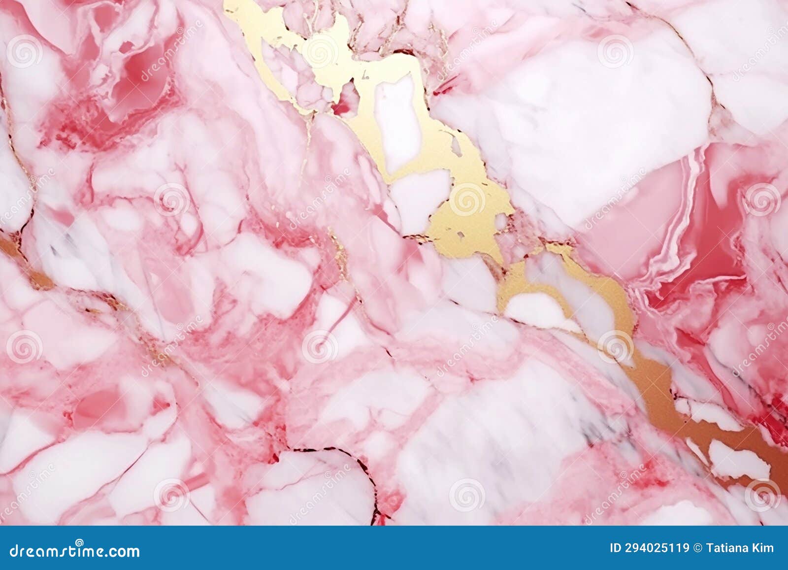 Pink and Gold Marble Background Close-up. Stock Image - Image of ...