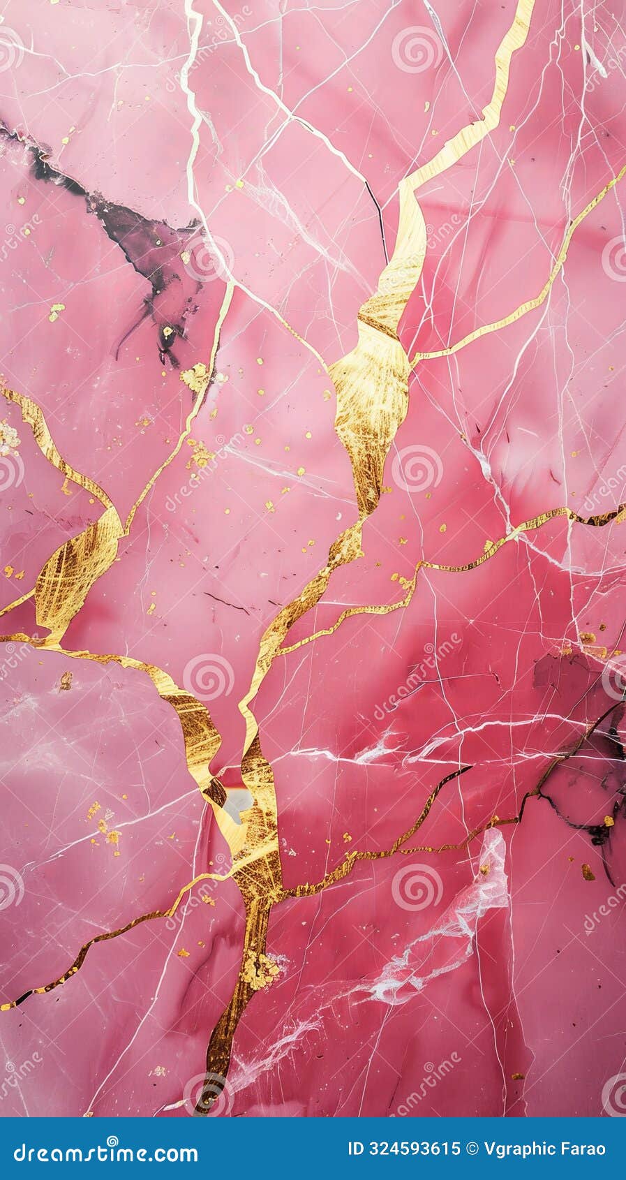 Pink and Gold Marble Texture, Abstract Stone Pattern. Luxury Design ...