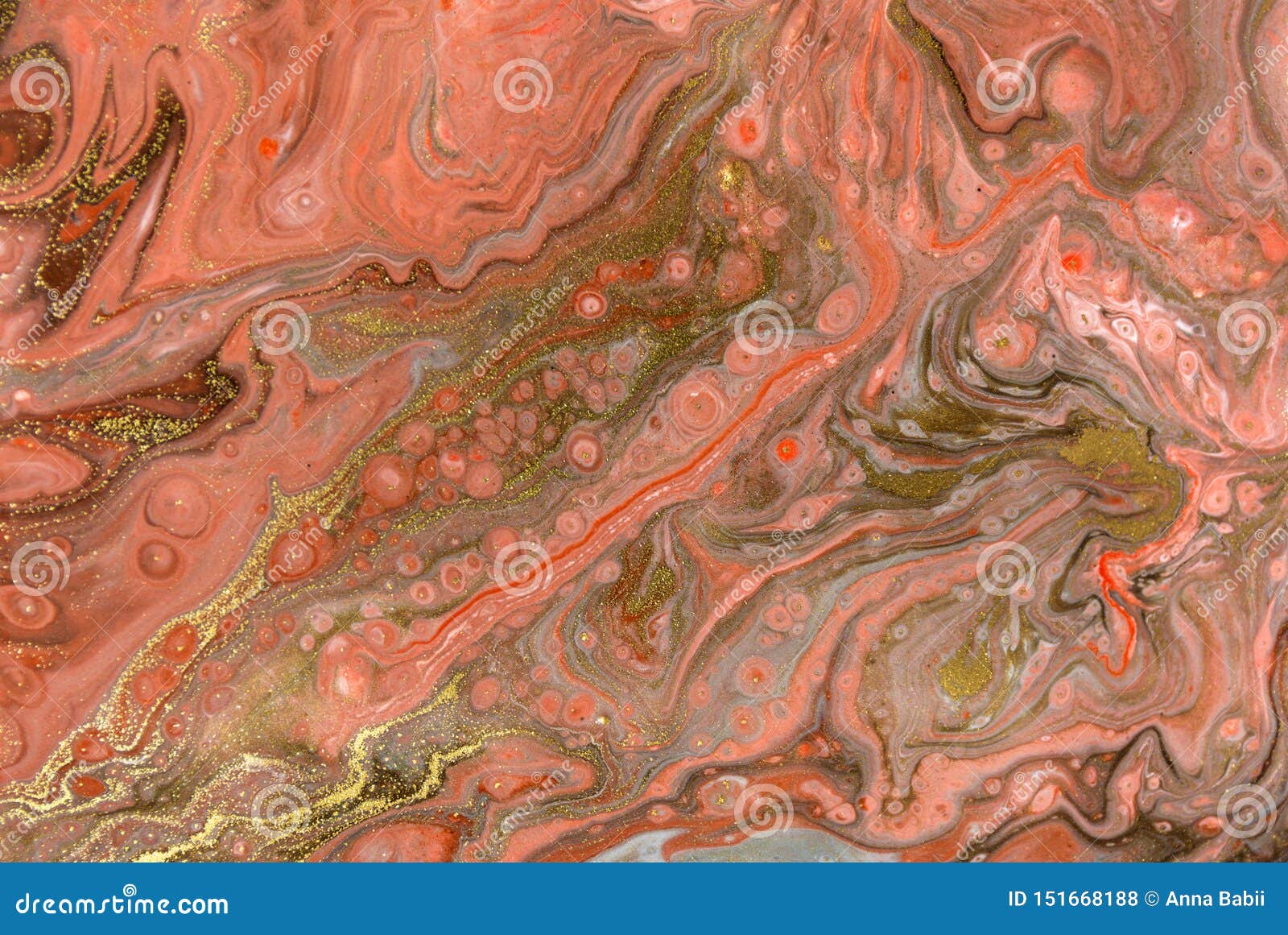 Pink and Gold Marbling Pattern. Golden Marble Liquid Texture. Stock ...